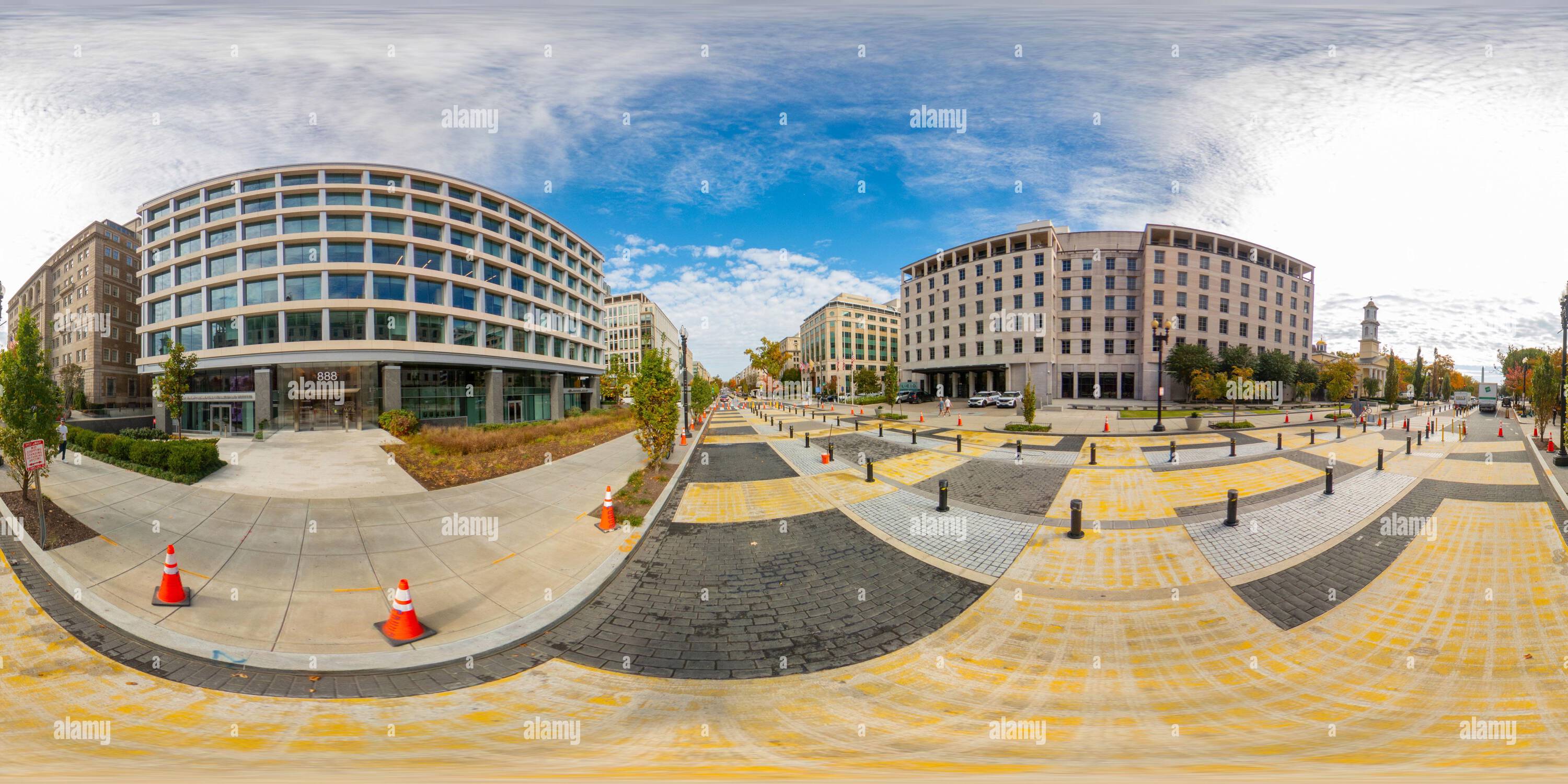 360° view of Washington DC, USA - October 28, 2023: Stock photo of the ...
