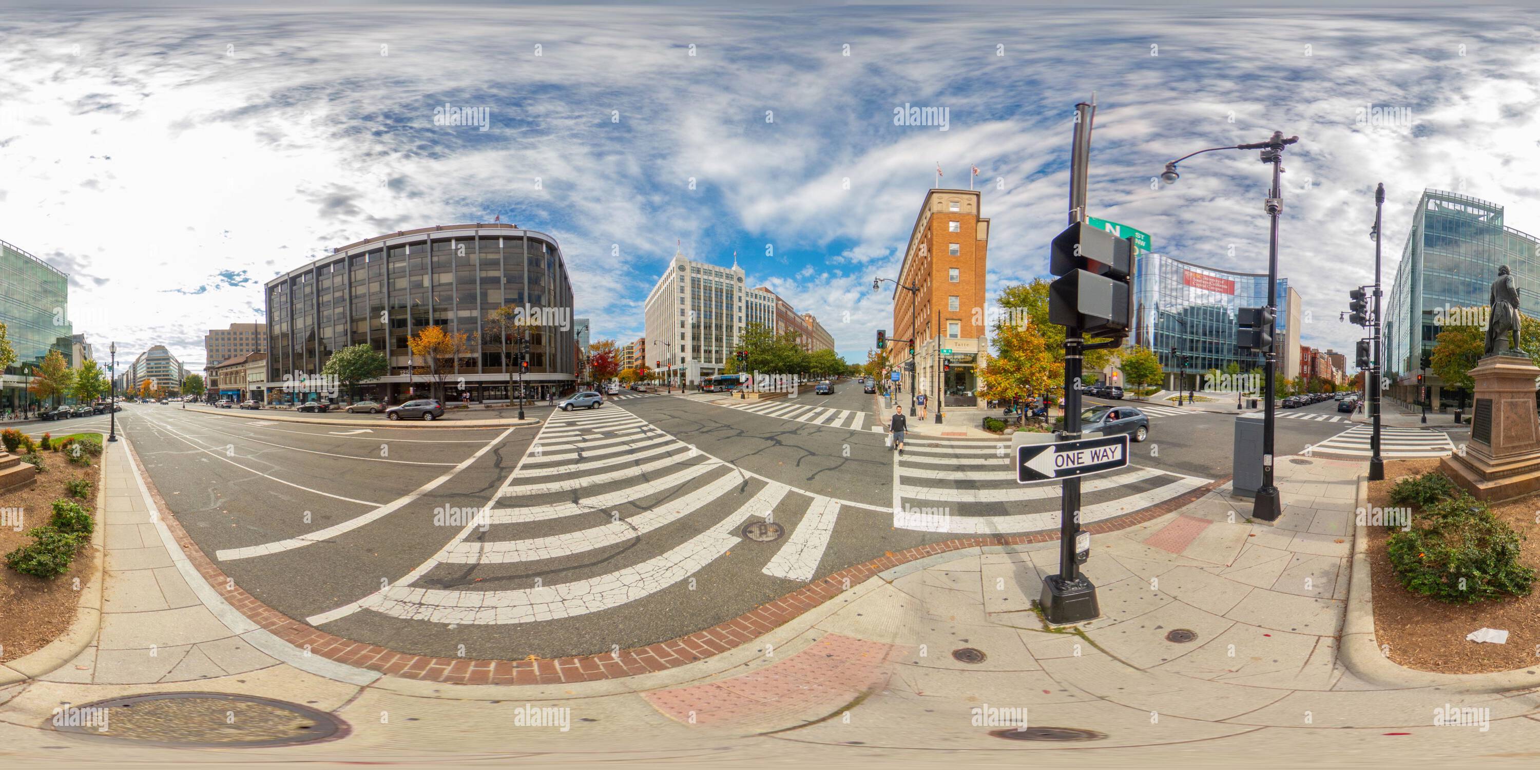 360° view of Washington DC, USA - October 28, 2023: Witherspoon Park ...