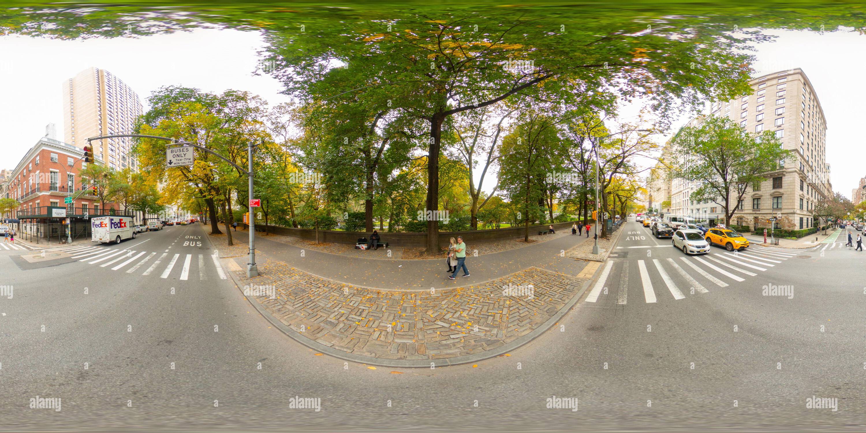 360° view of New York, NY, USA - October 27, 2023: New York by Central ...