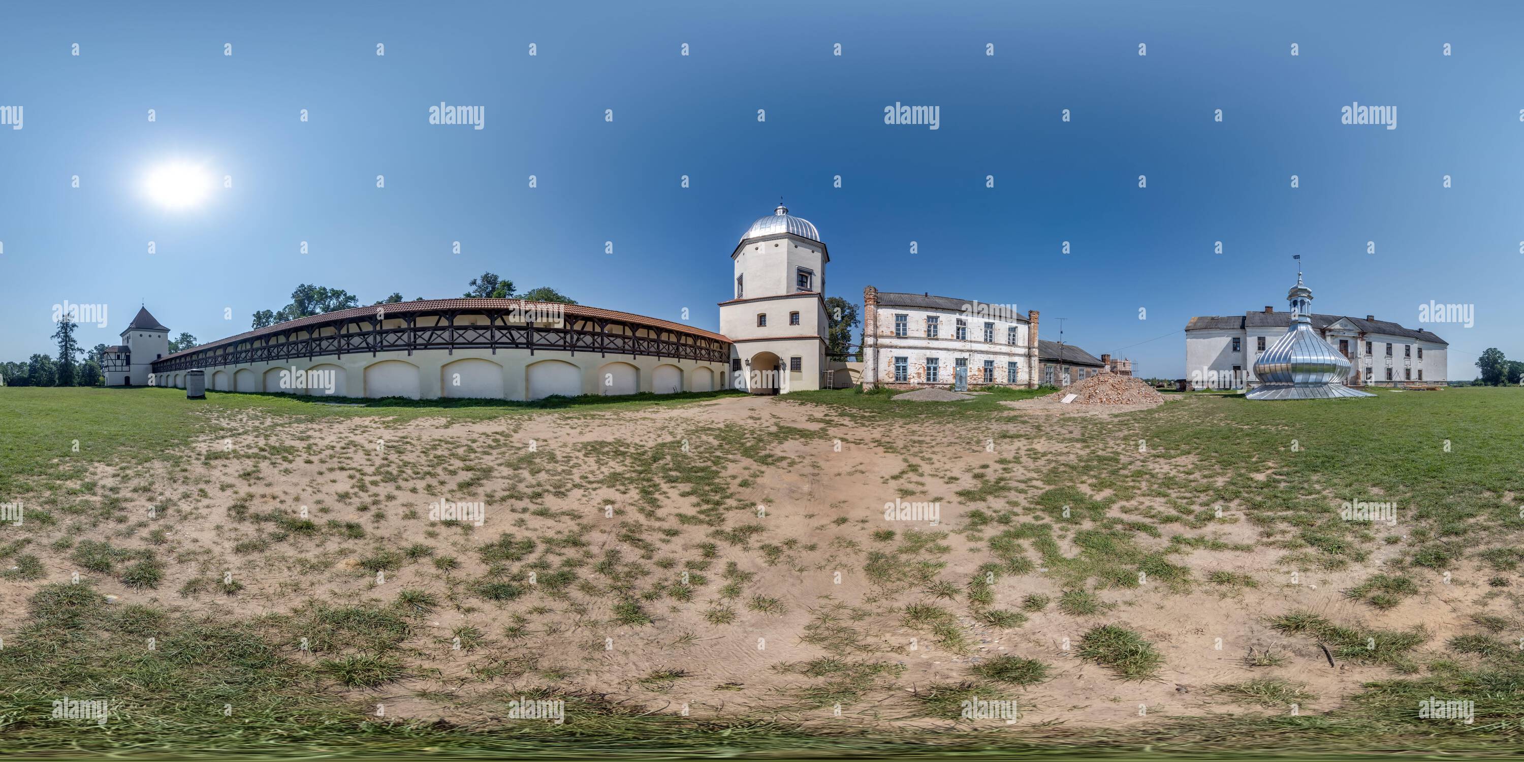360° view of seamless spherical 360 hdri panorama overlooking ...