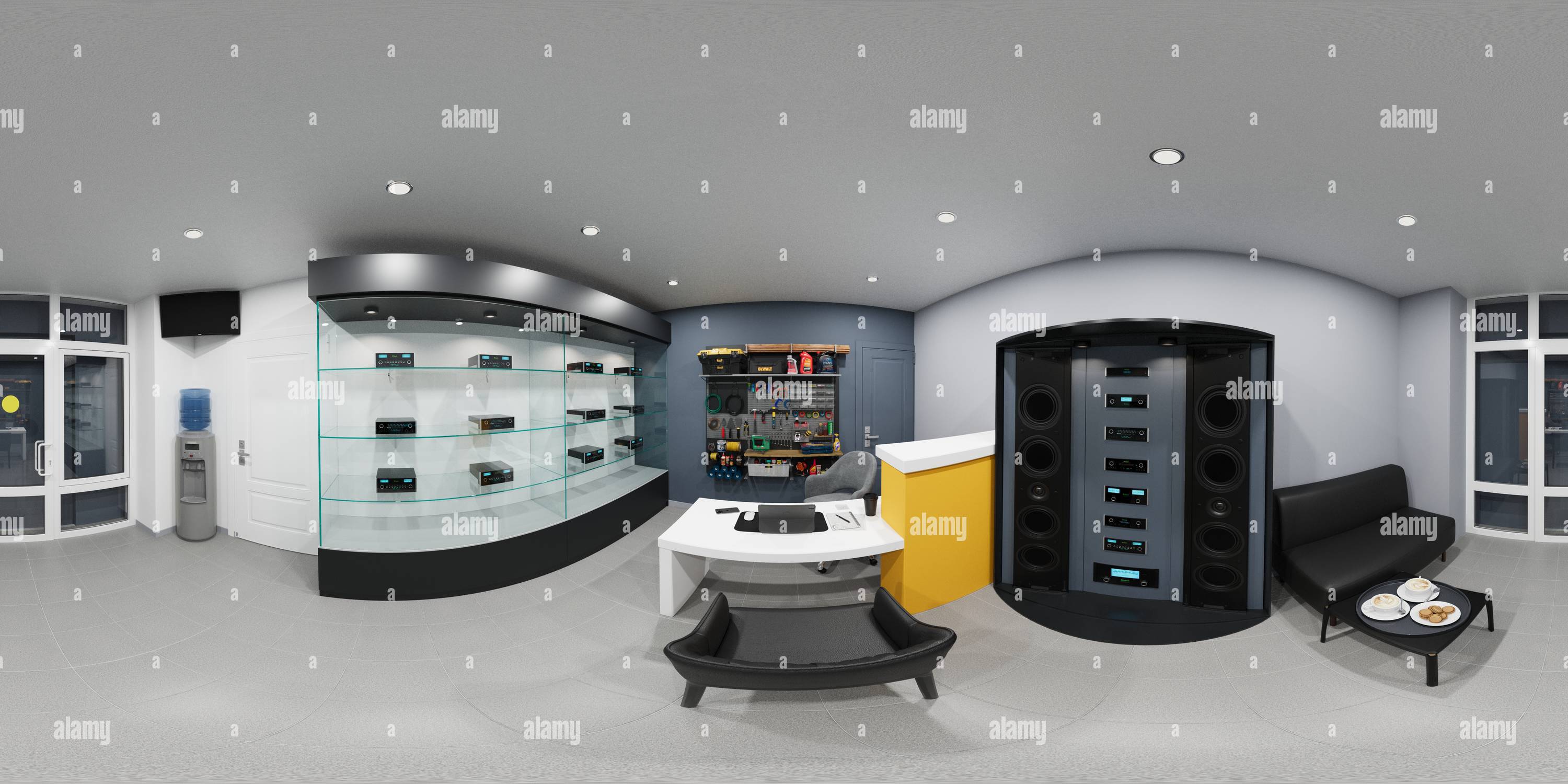 Office garage panorama hi-res stock photography and images - Alamy