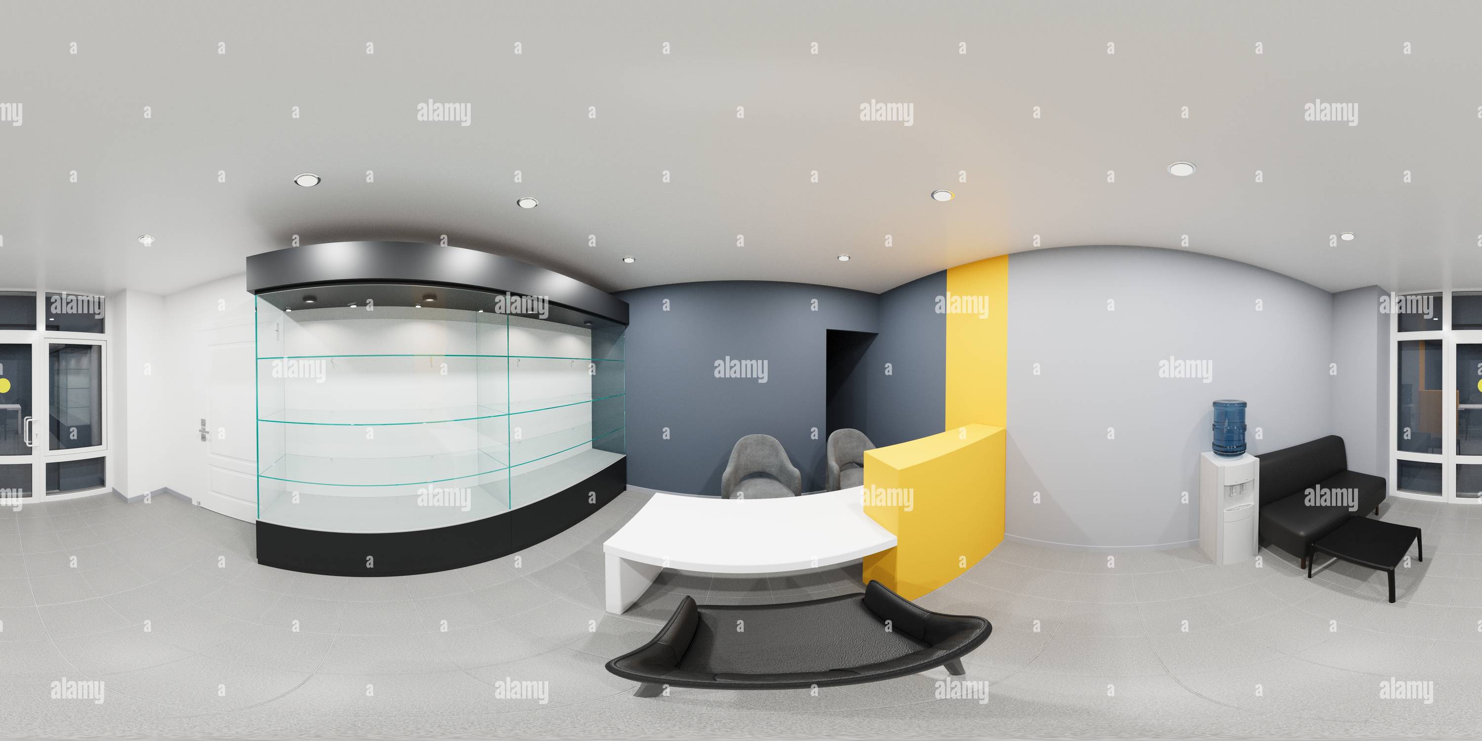 360° view of Office & Garage Panorama colorwall - Alamy