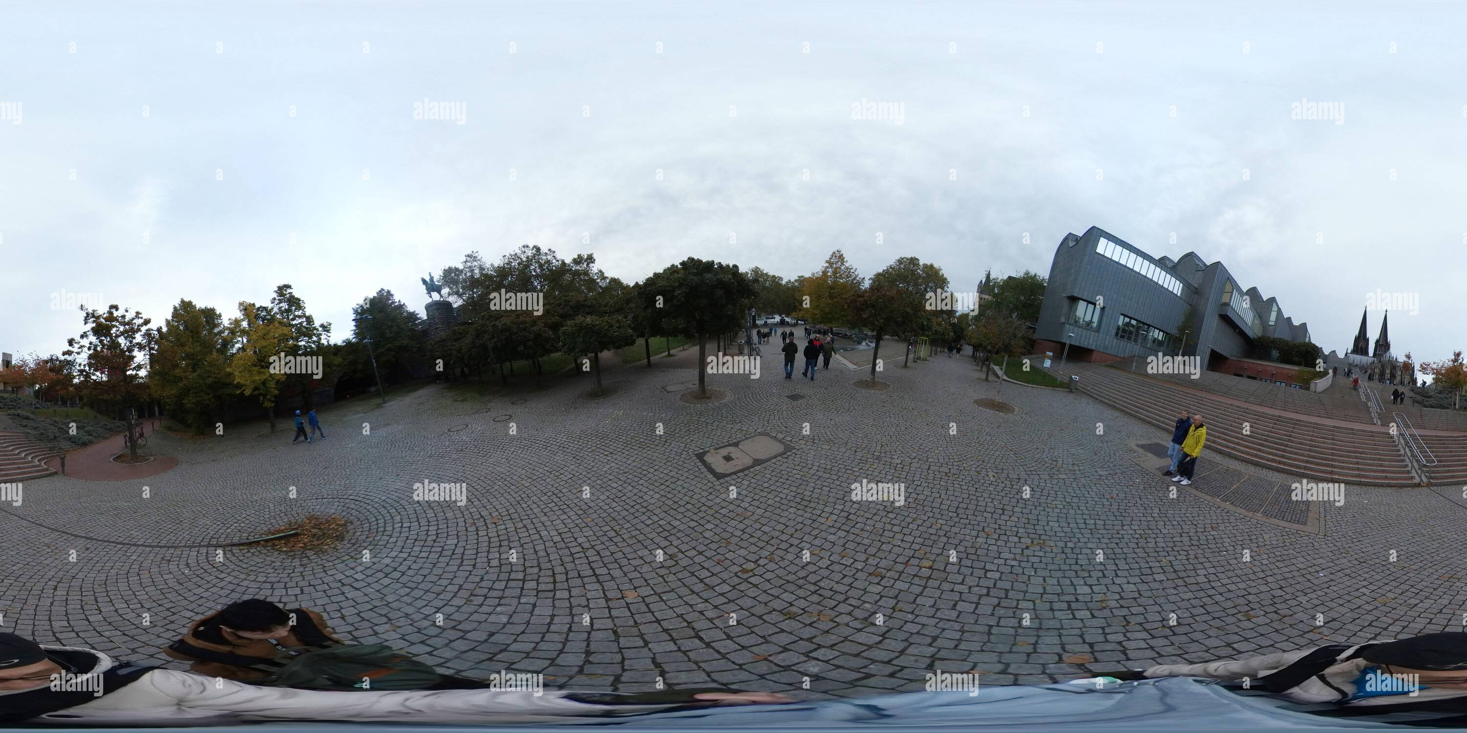 360° view of Germany Cologne Historical old town, houses, buildings ...