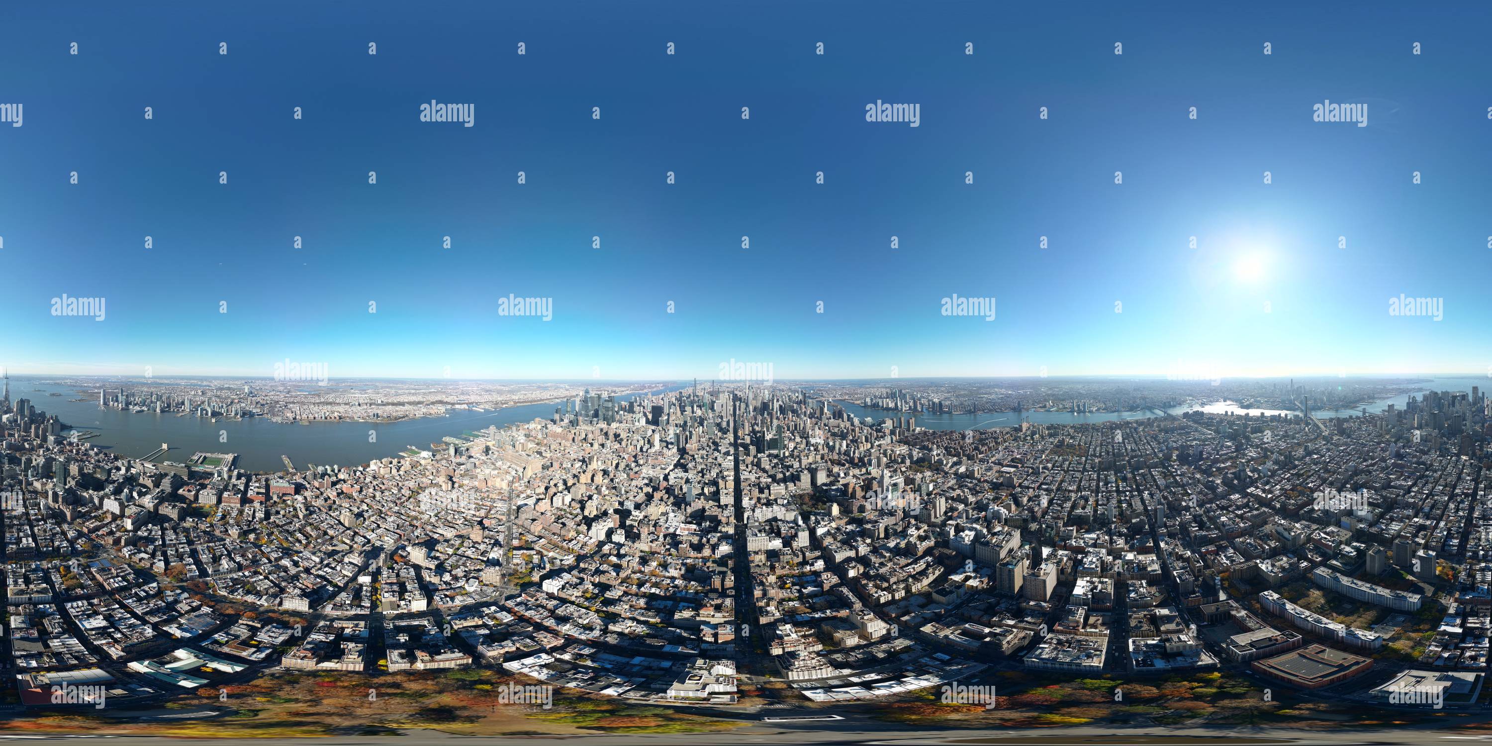360° view of The core of New York city - Alamy