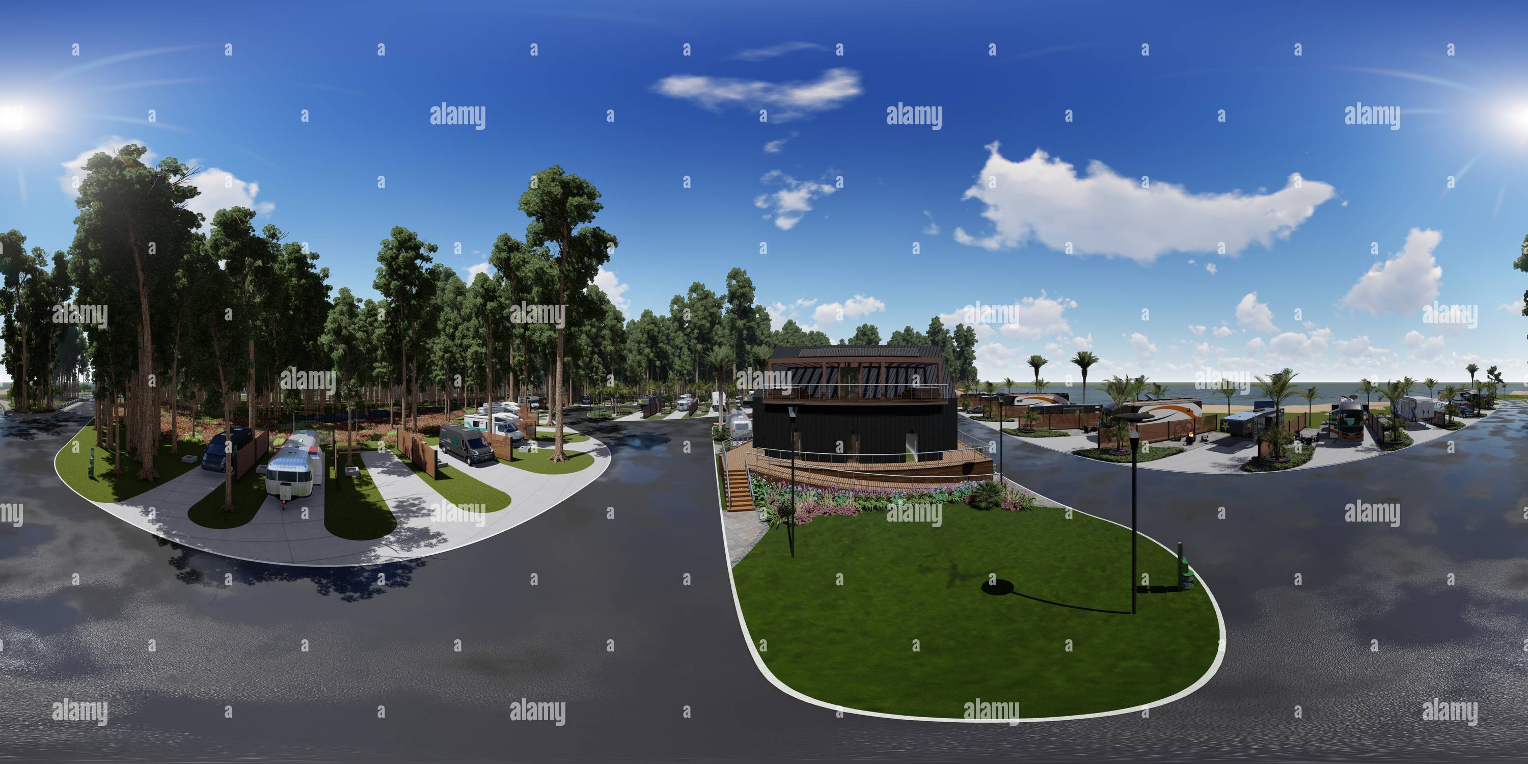 Rv park visualizaton hi-res stock photography and images - Alamy