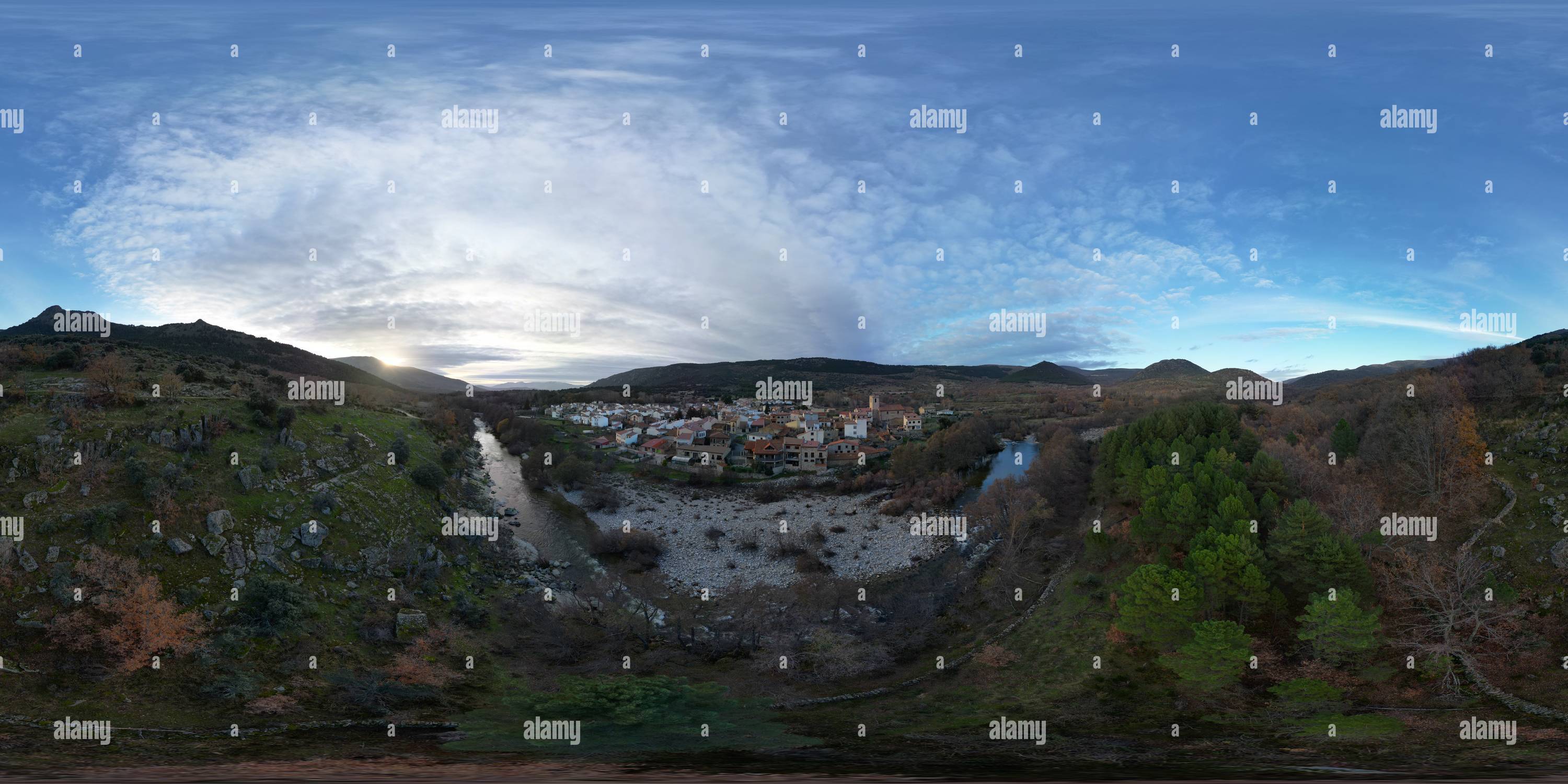 360° view of Aliseda de Tormes, Spain - Alamy