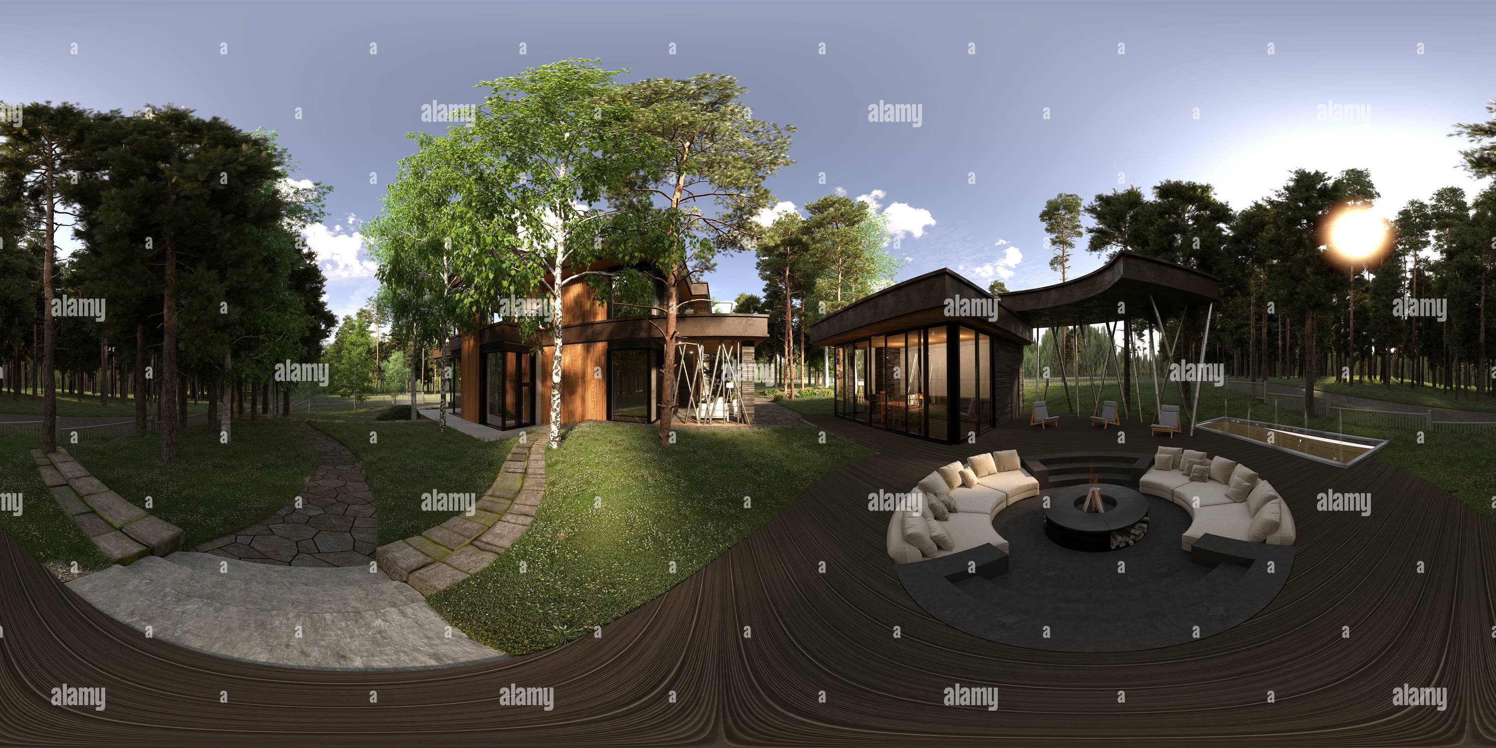 360° view of forrest house 03 - Alamy