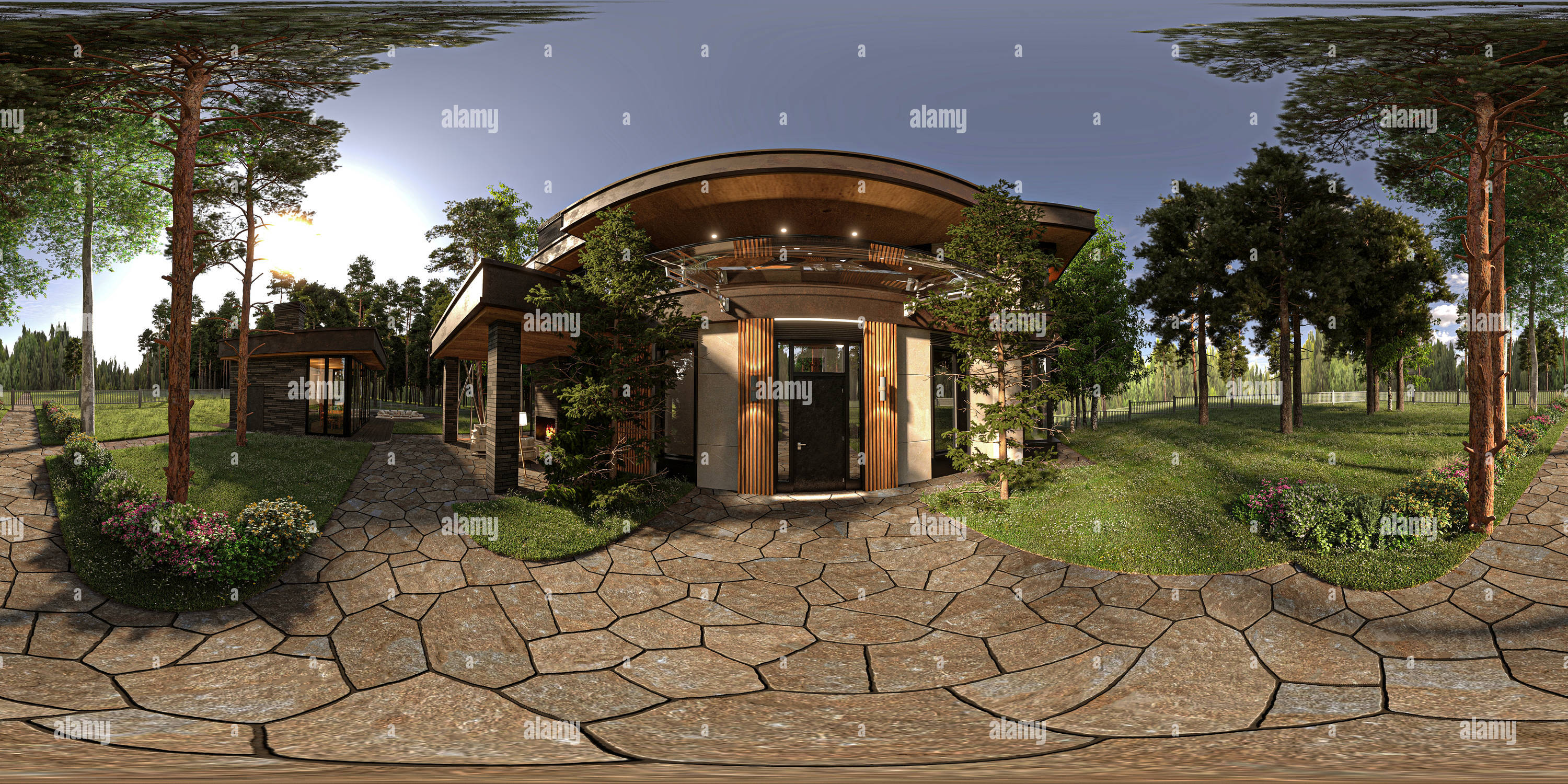 360° view of forrest house 04 - Alamy