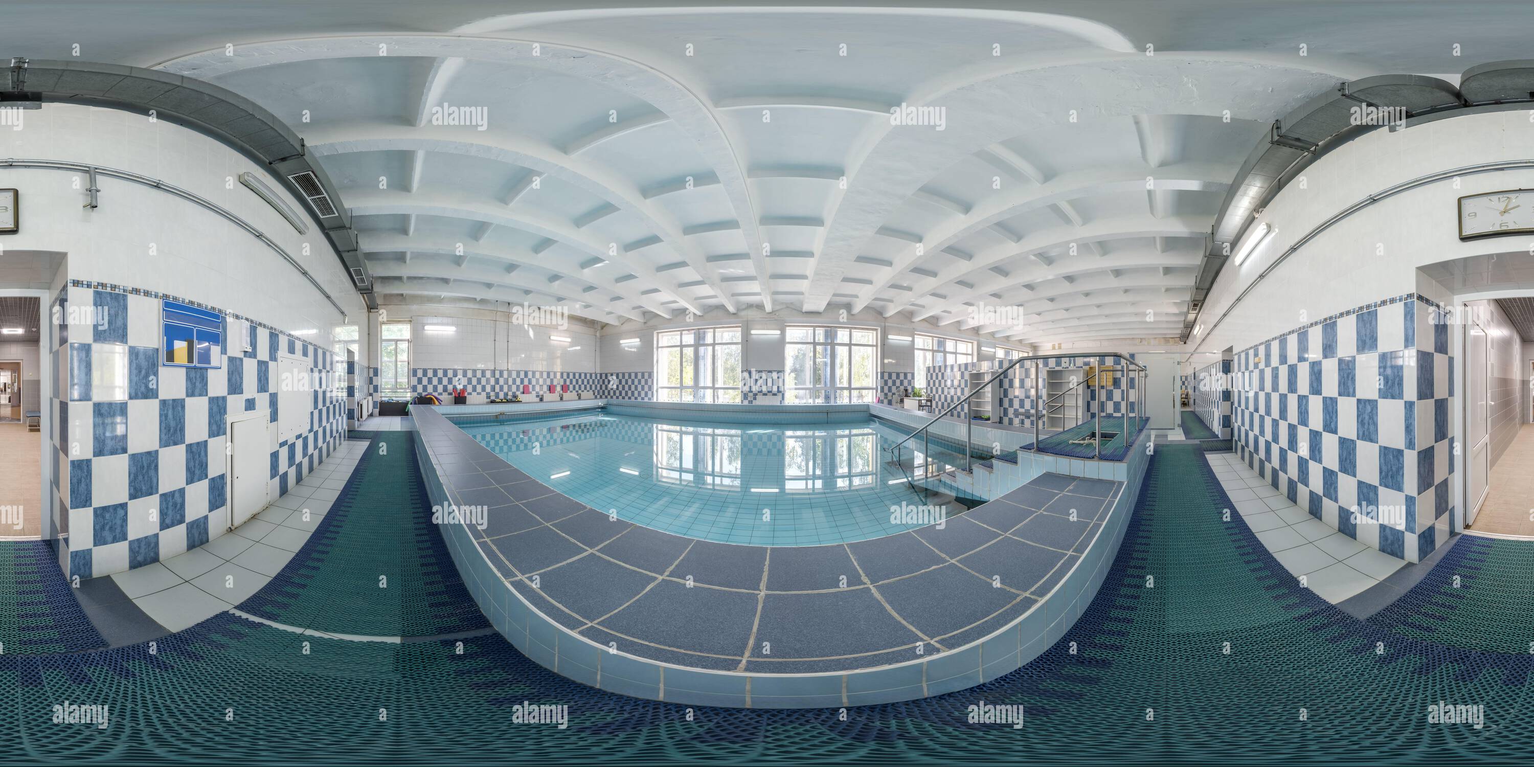 360° view of seamless spherical hdri 360 panorama in interior of modern ...