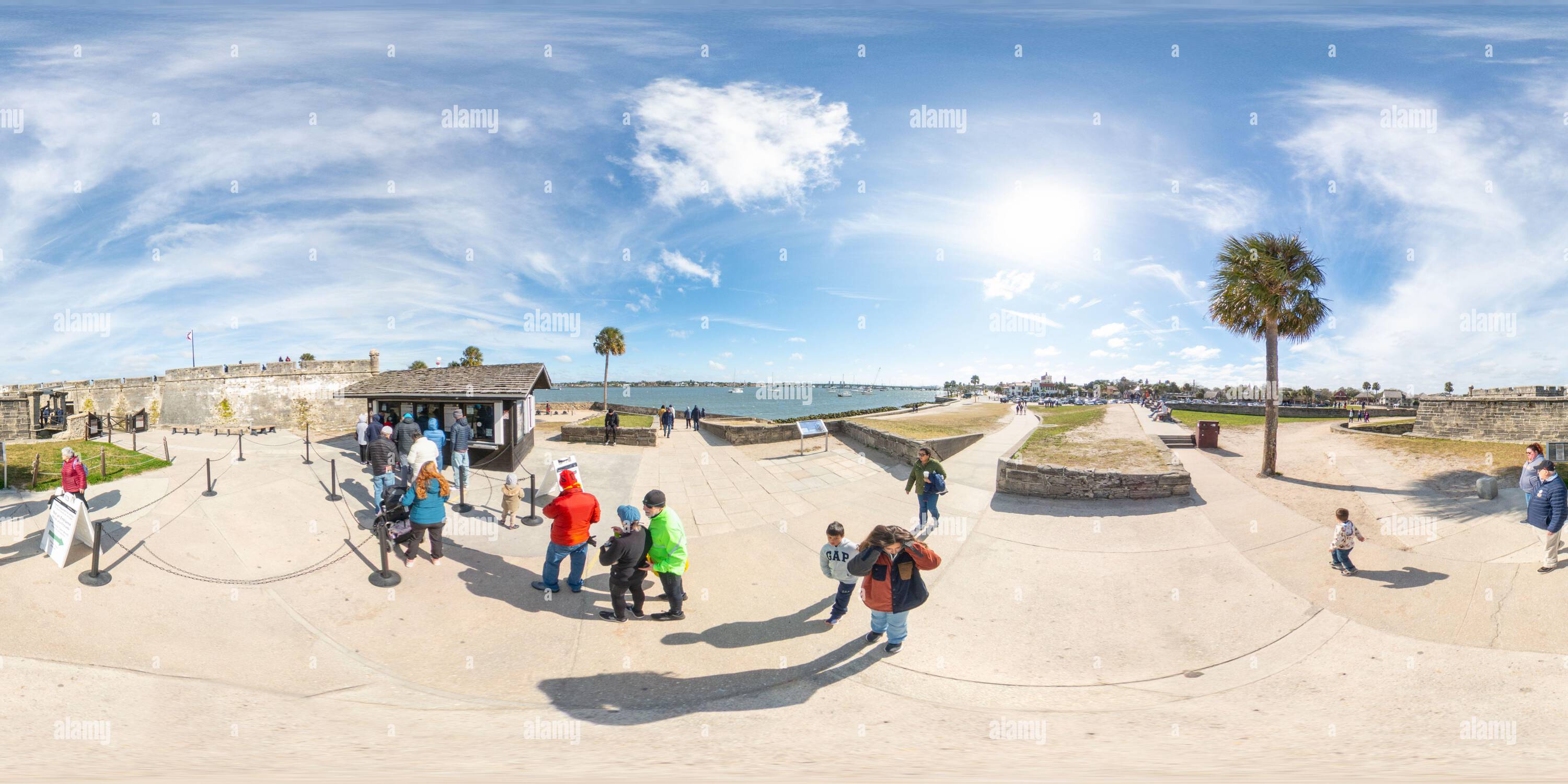 360° view of St Augustine, FL, USA - January 20, 2024: 360 ...