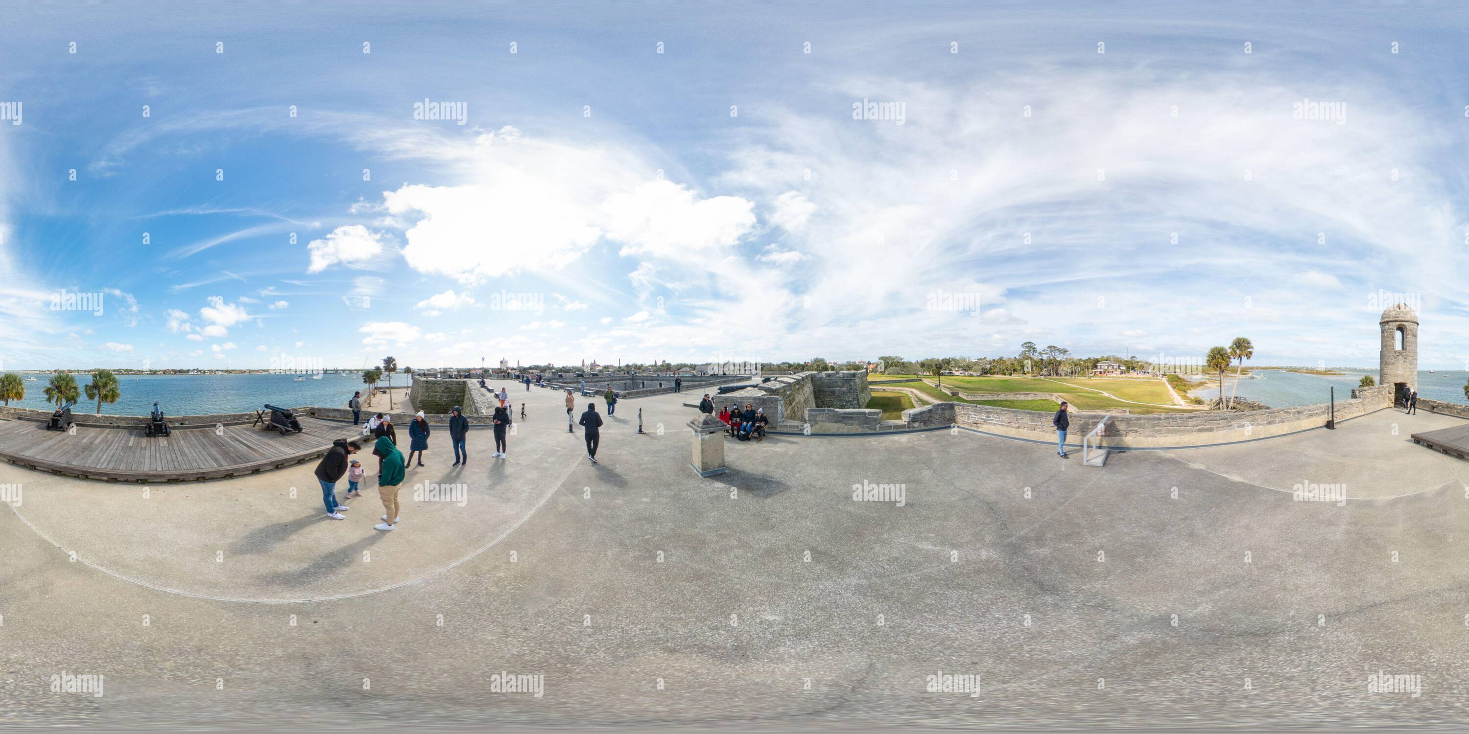 360° view of St Augustine, FL, USA - January 20, 2024: 360 ...