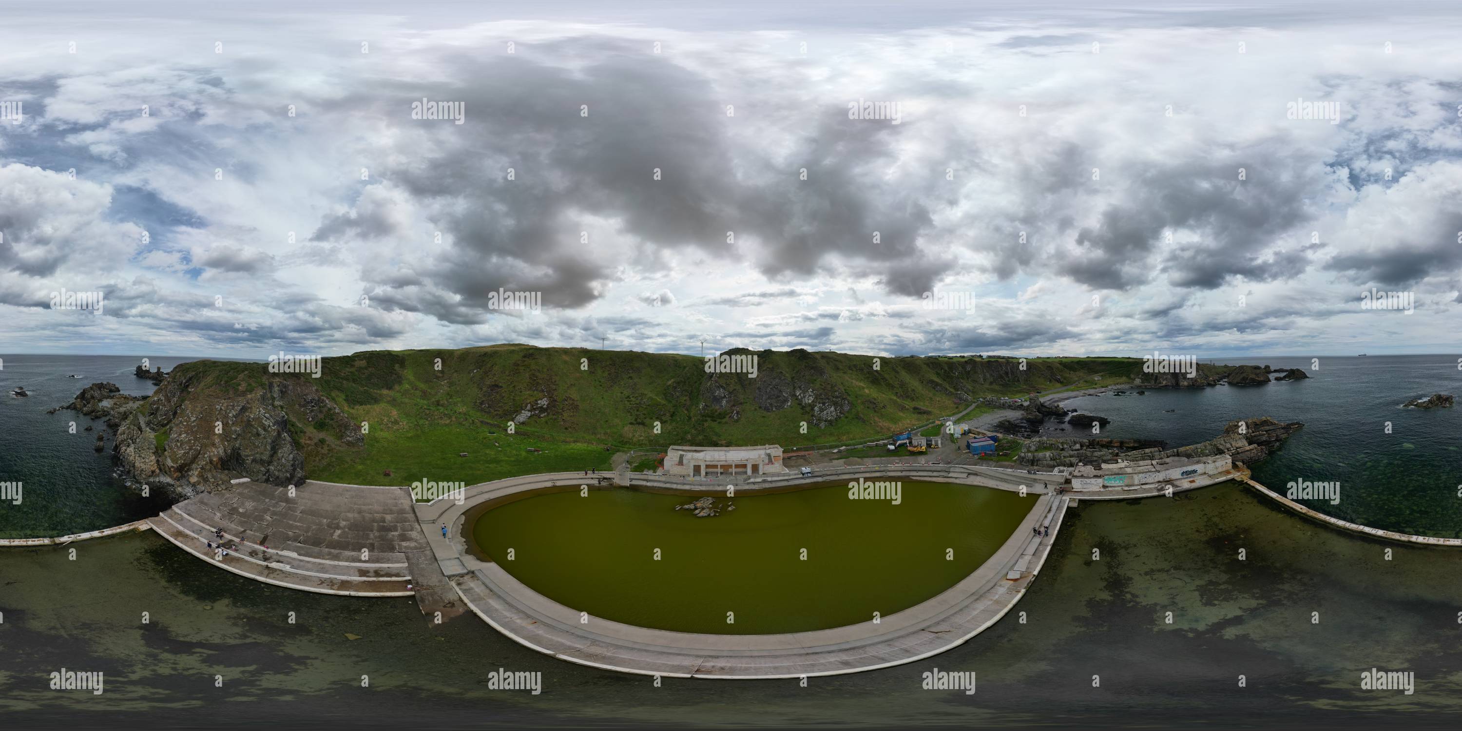 360° view of Tarlair swimming pool - Alamy