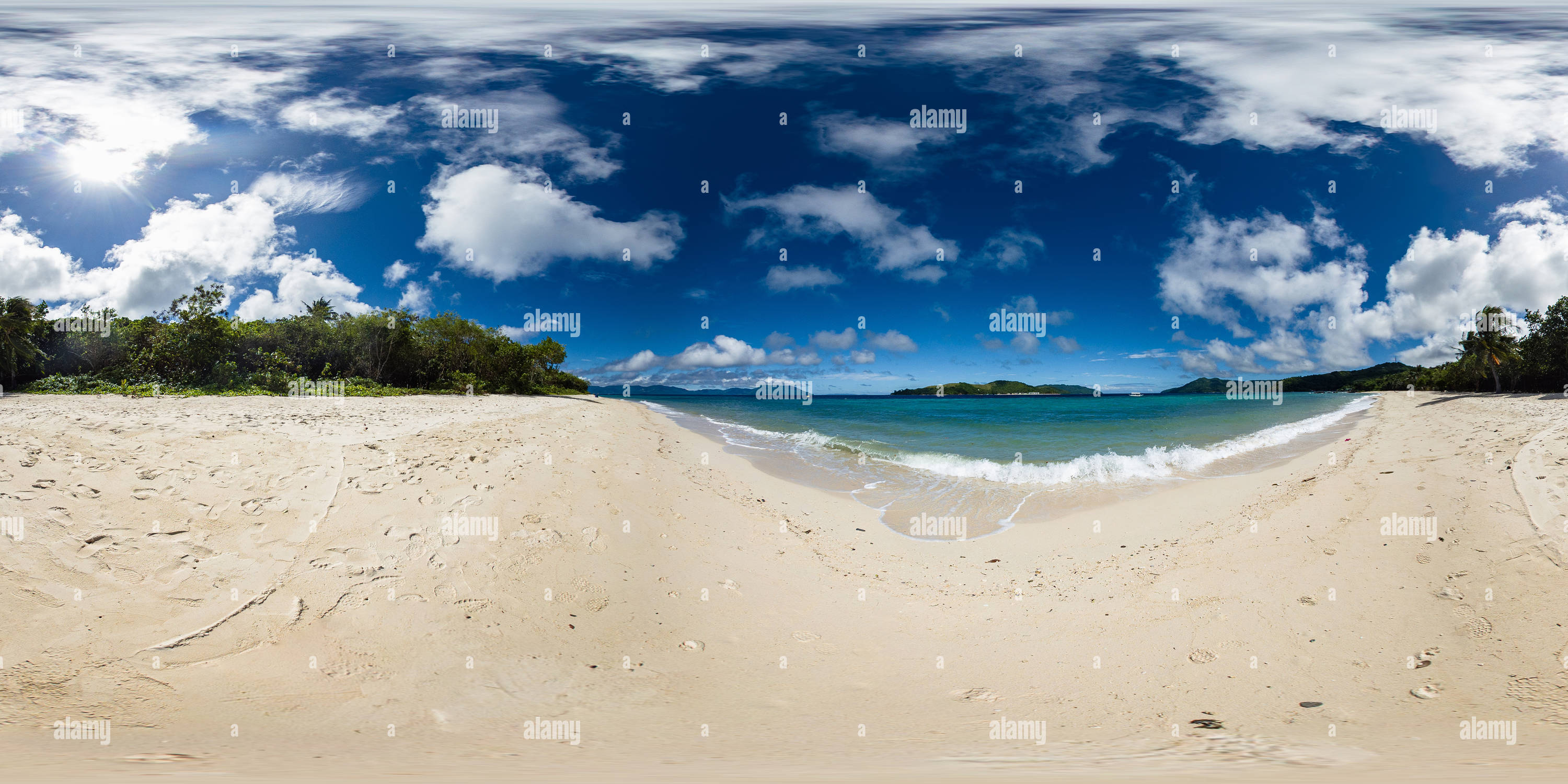 360° view of Bon Bon Beach in Romblon Island. Philippines - Alamy