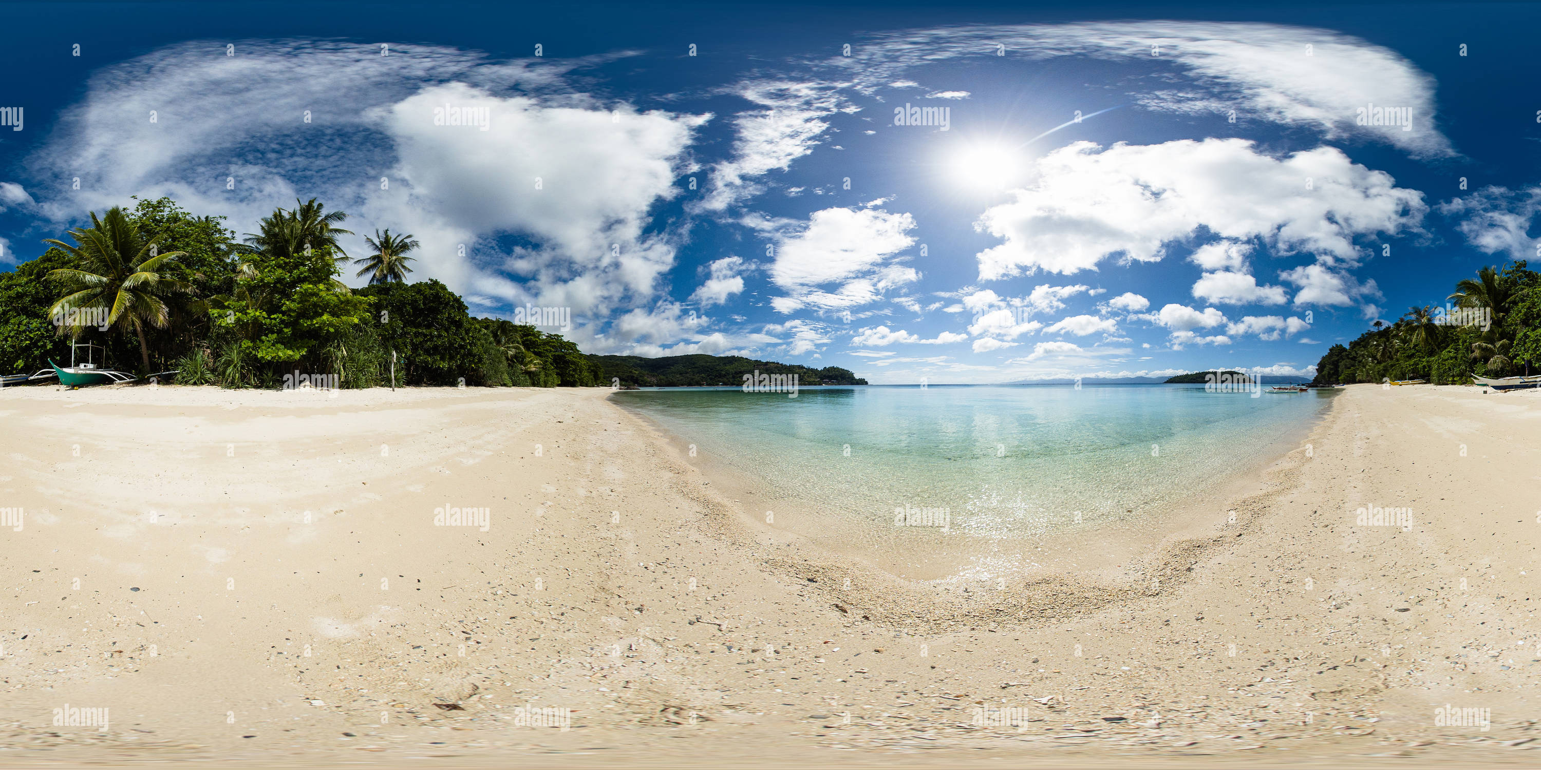 360° view of Tiamban Beach in Romblon Island. Philippines - Alamy