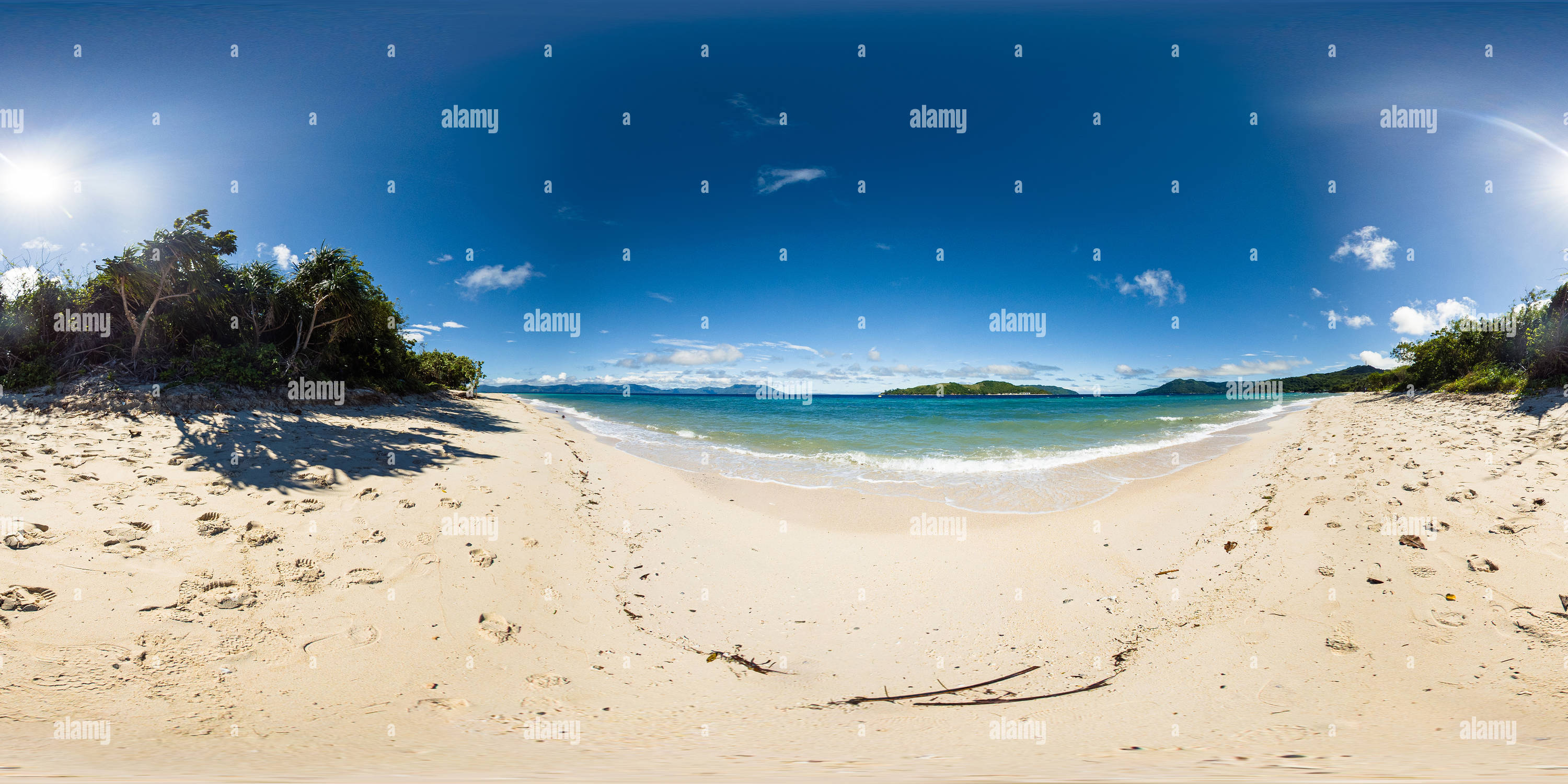 360° view of Bon Bon Beach in Romblon Island. Philippines - Alamy