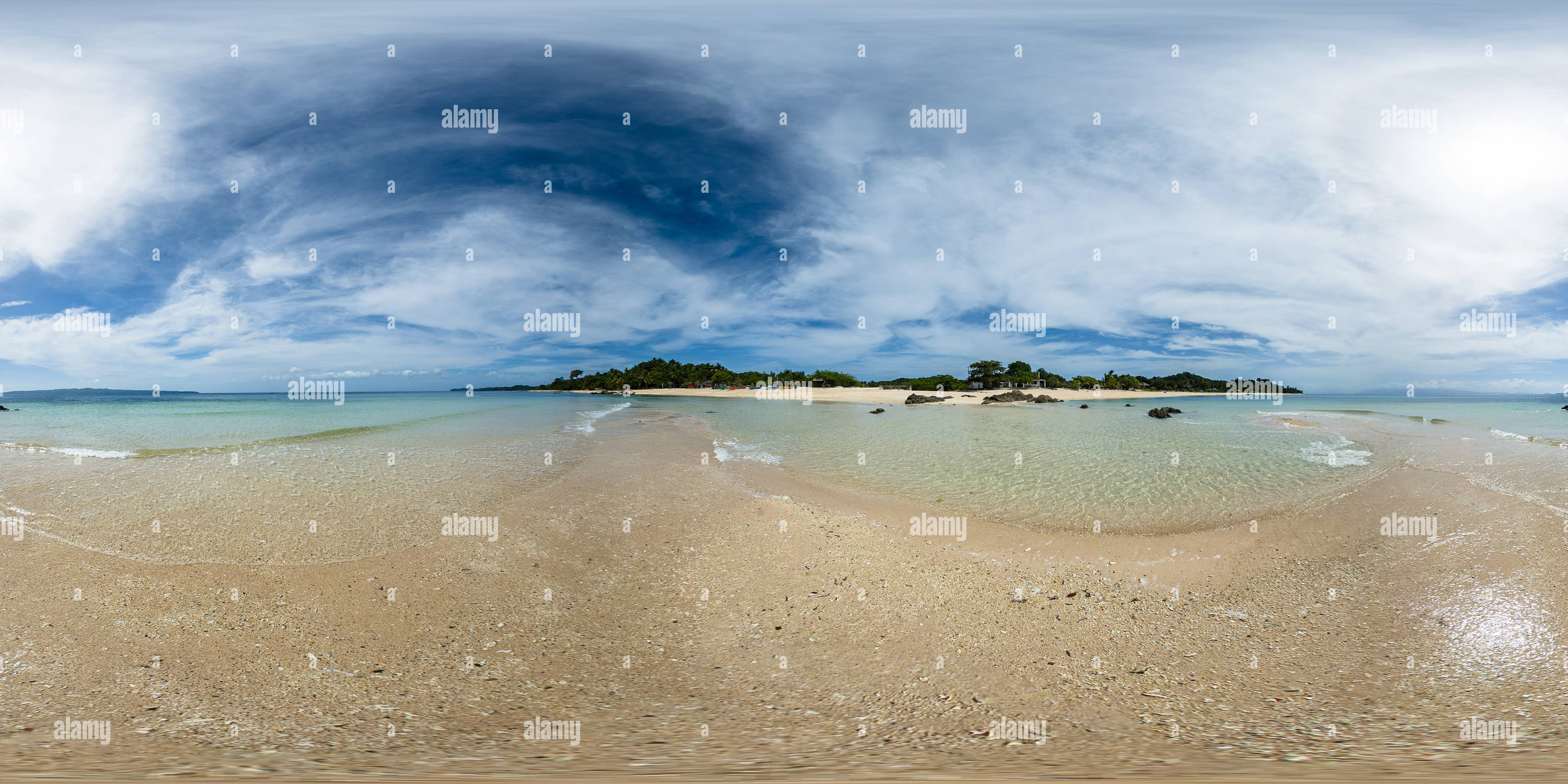 360° view of Sandy Beach in Santa Fe, Romblon. Philippines - Alamy