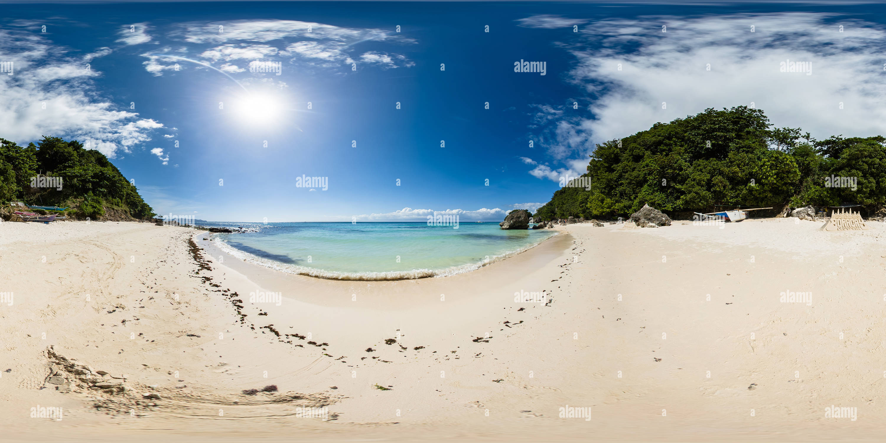 360° view of Hagdan Beach in Boracay. Malay, Aklan - Alamy