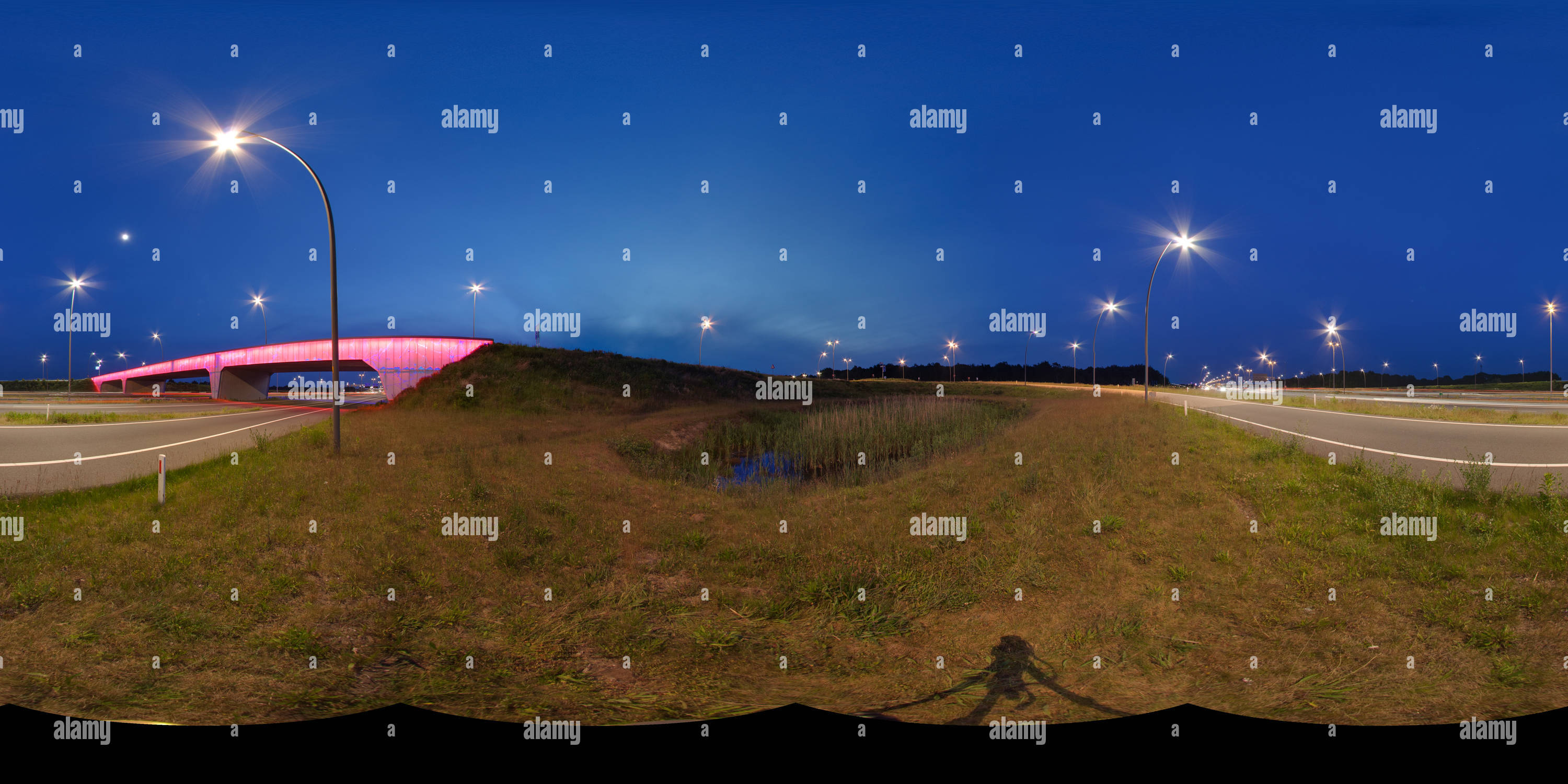 High tech campus eindhoven viaduct light art har hollands hi-res stock ...