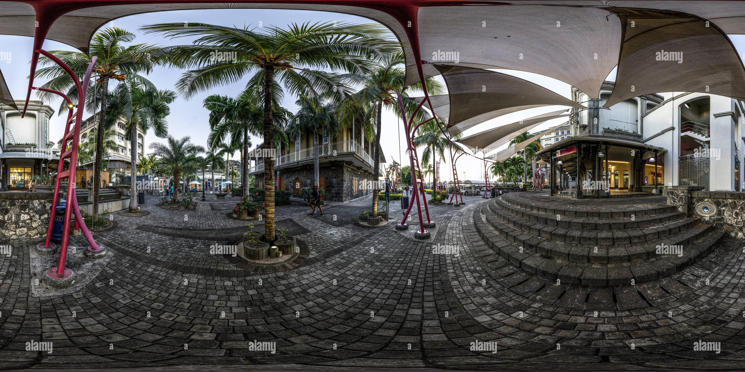 360° view of Blue Penny Museum, Caudan, Port Louis, Mauritius - Alamy