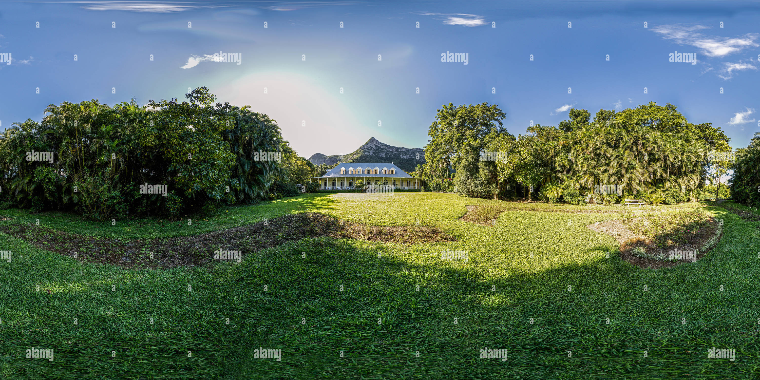 360° view of Old colonial house "Maison Eureka", Moka, Mauritius - Alamy