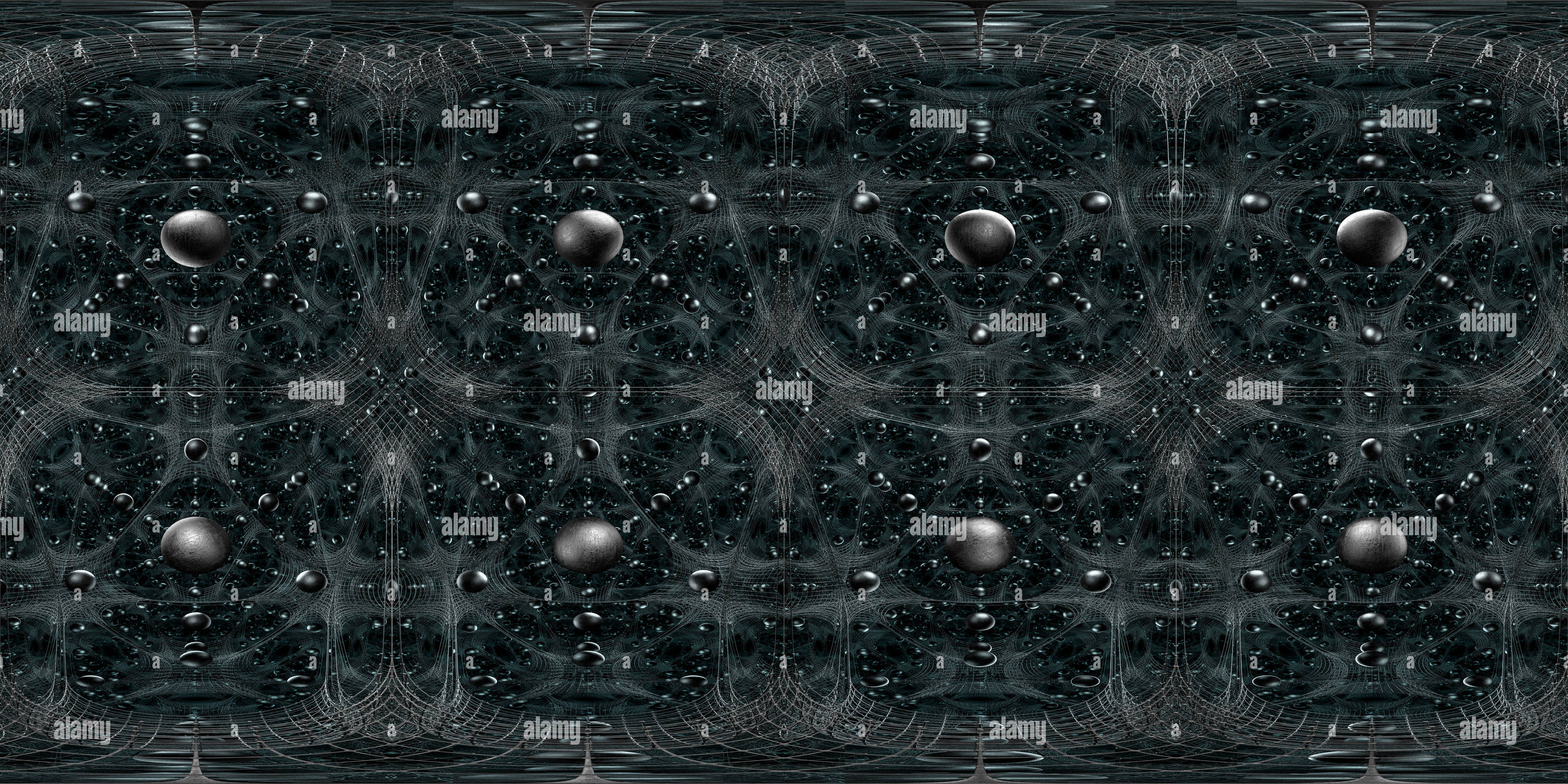 360° view of The dream catcher. A dark and mysterious futuristic ...