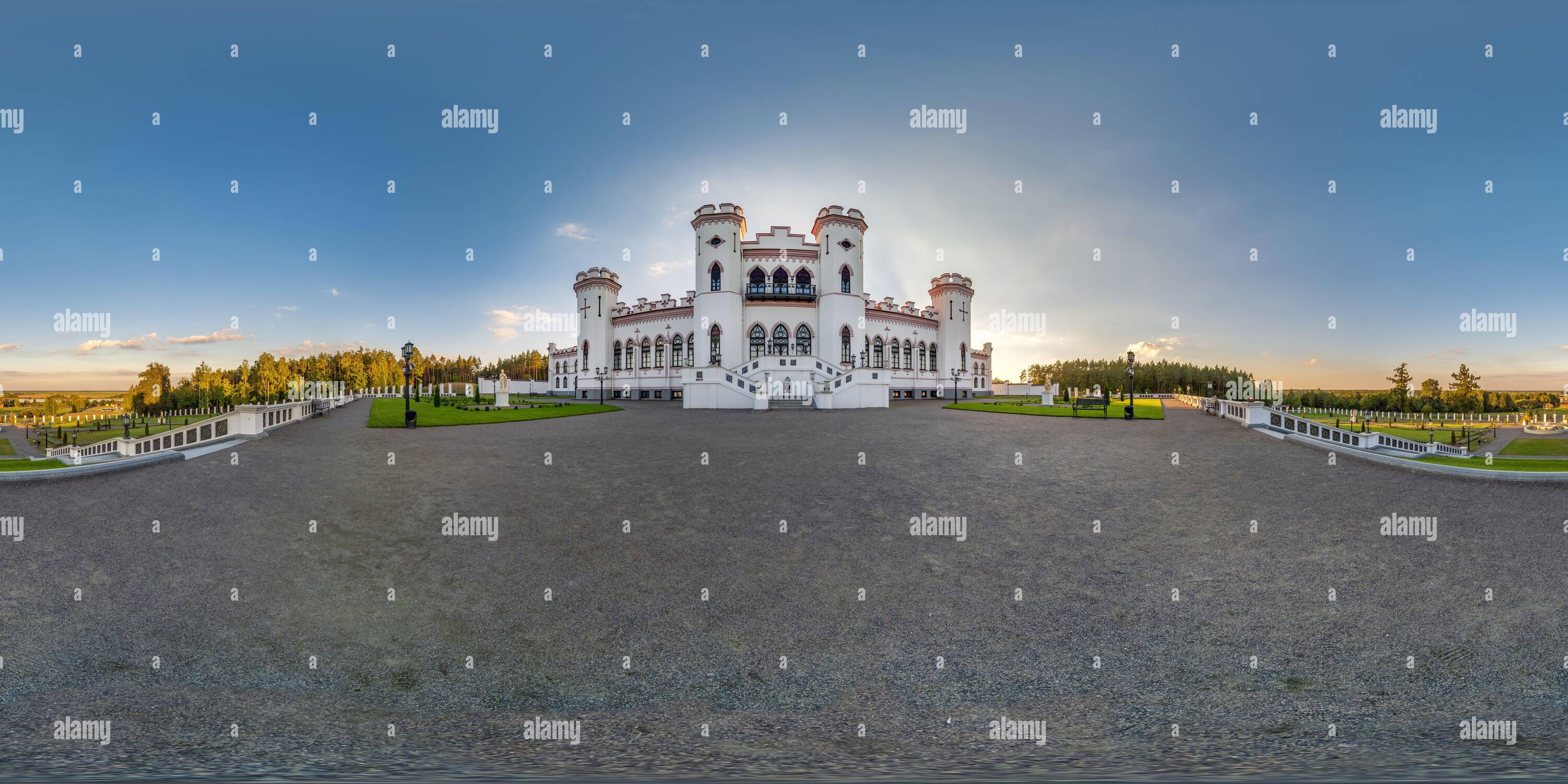 360° view of seamless spherical 360 hdri panorama overlooking ...