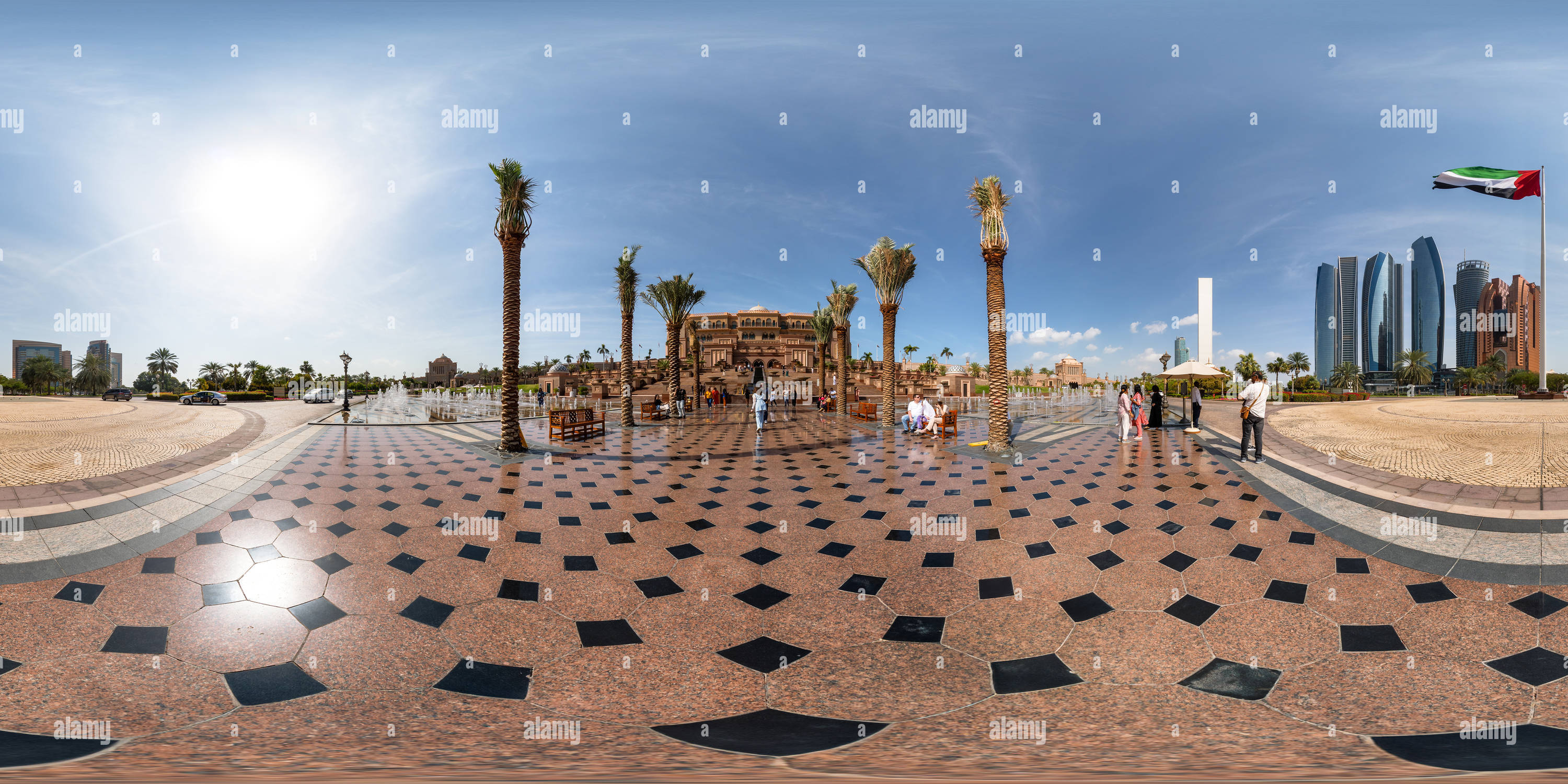 360° view of Entrance Emirates Palace III - Alamy