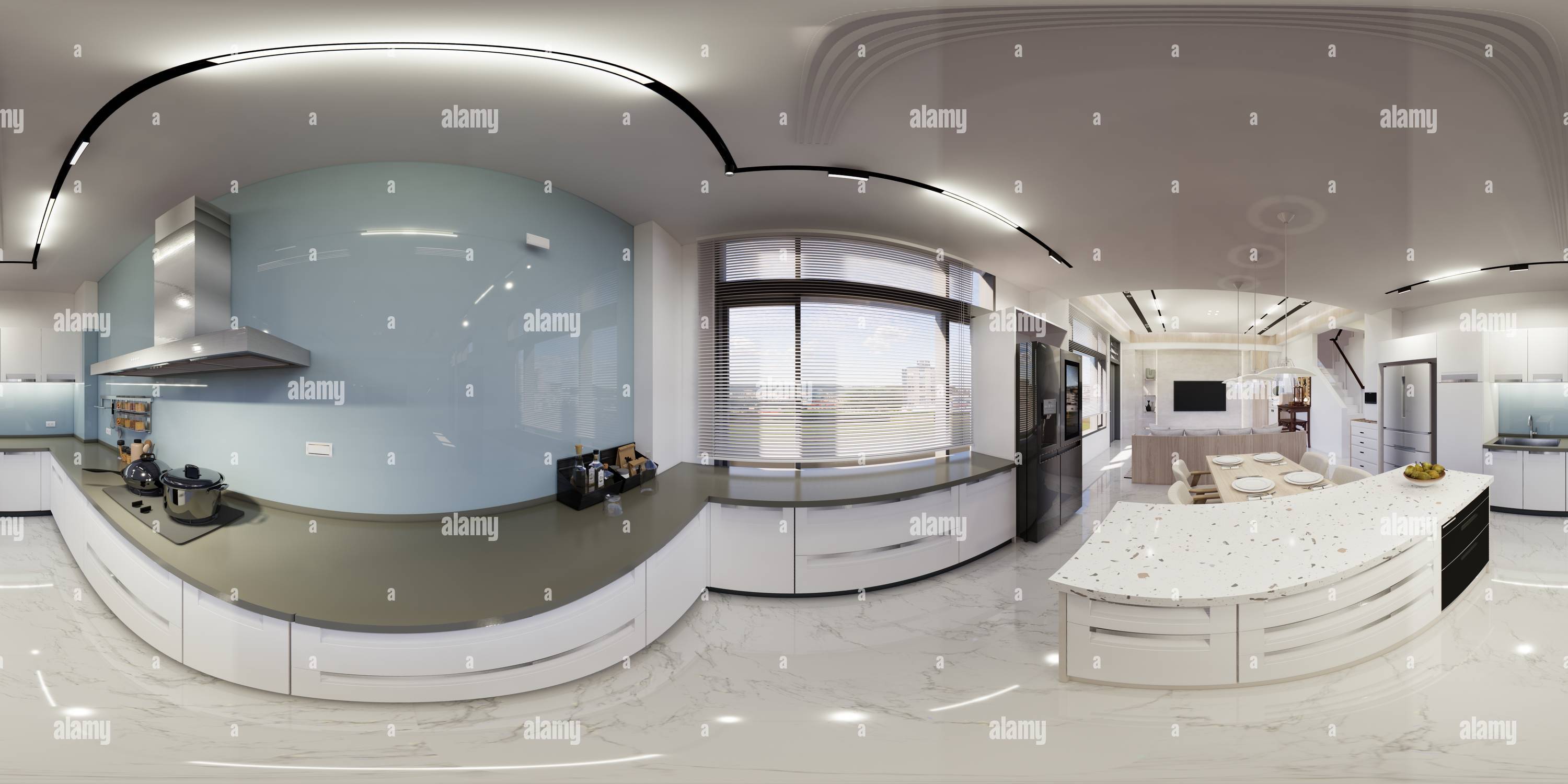 Dining room 360 hi-res stock photography and images - Alamy