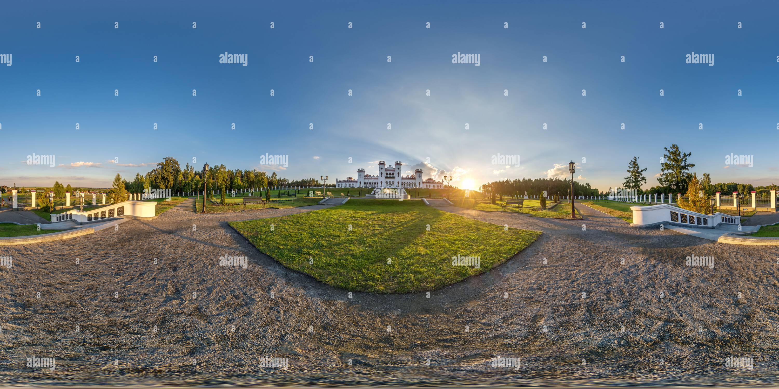 360° view of seamless spherical 360 hdri panorama overlooking ...