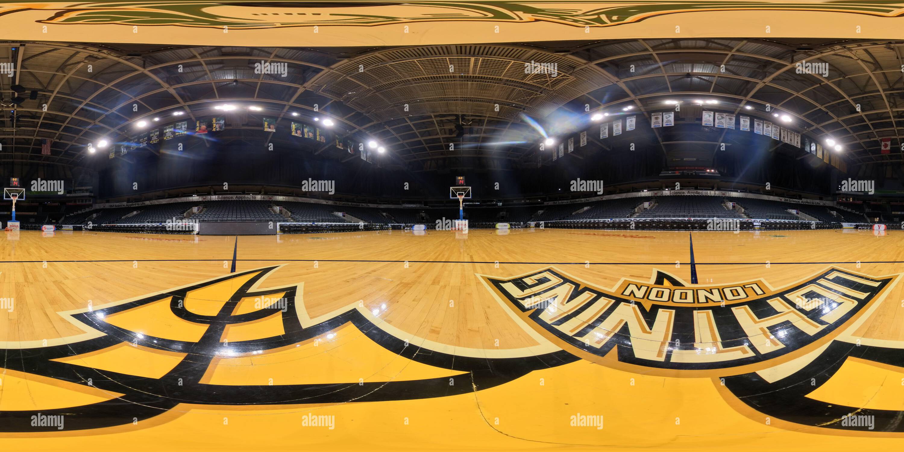 London Lightning Basketball Bud Gardens London's Budweiser Gardens