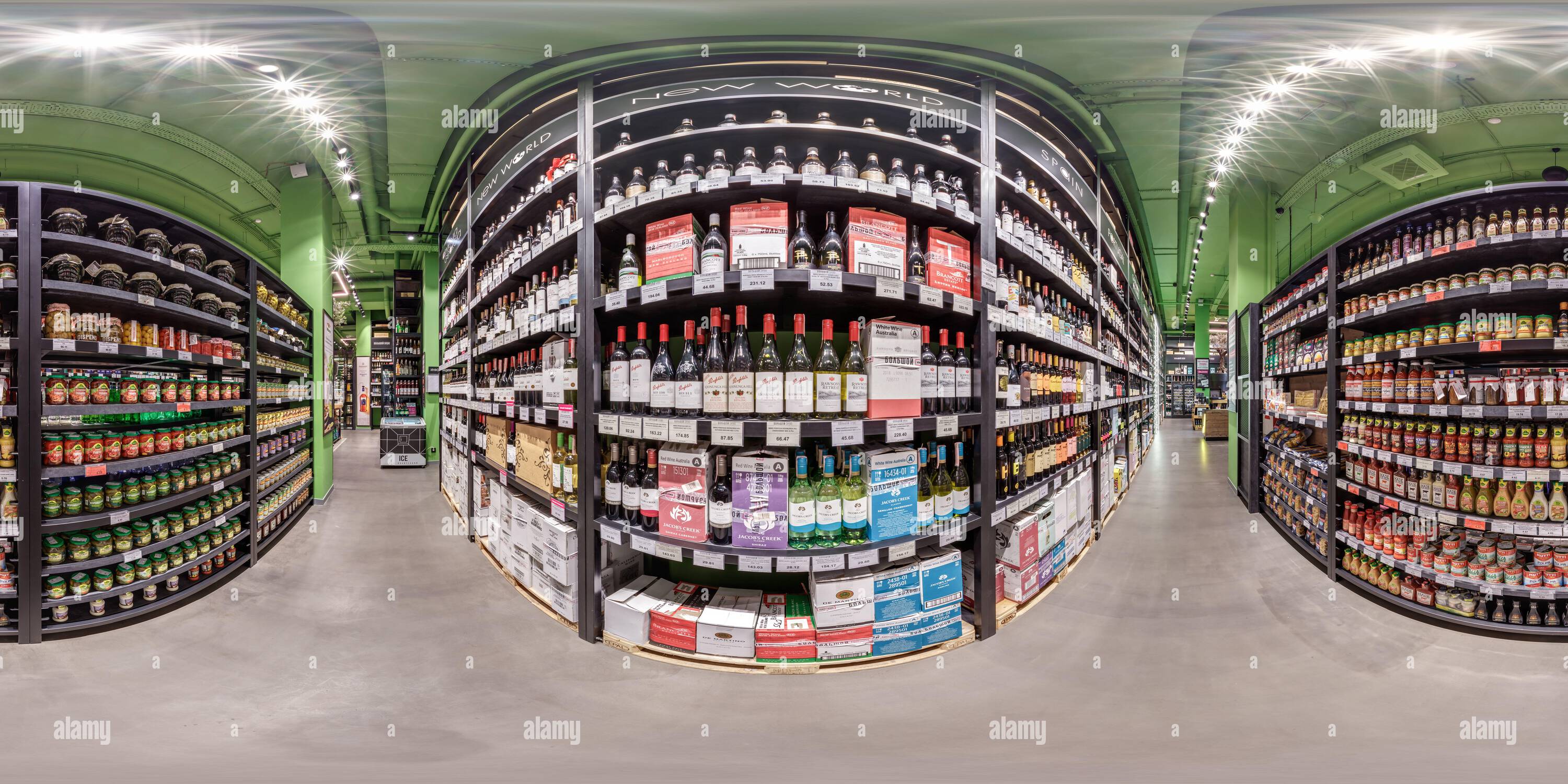 360° view of GRODNO, BELARUS - JULY 17, 2023: full hdri 360 panoramain ...