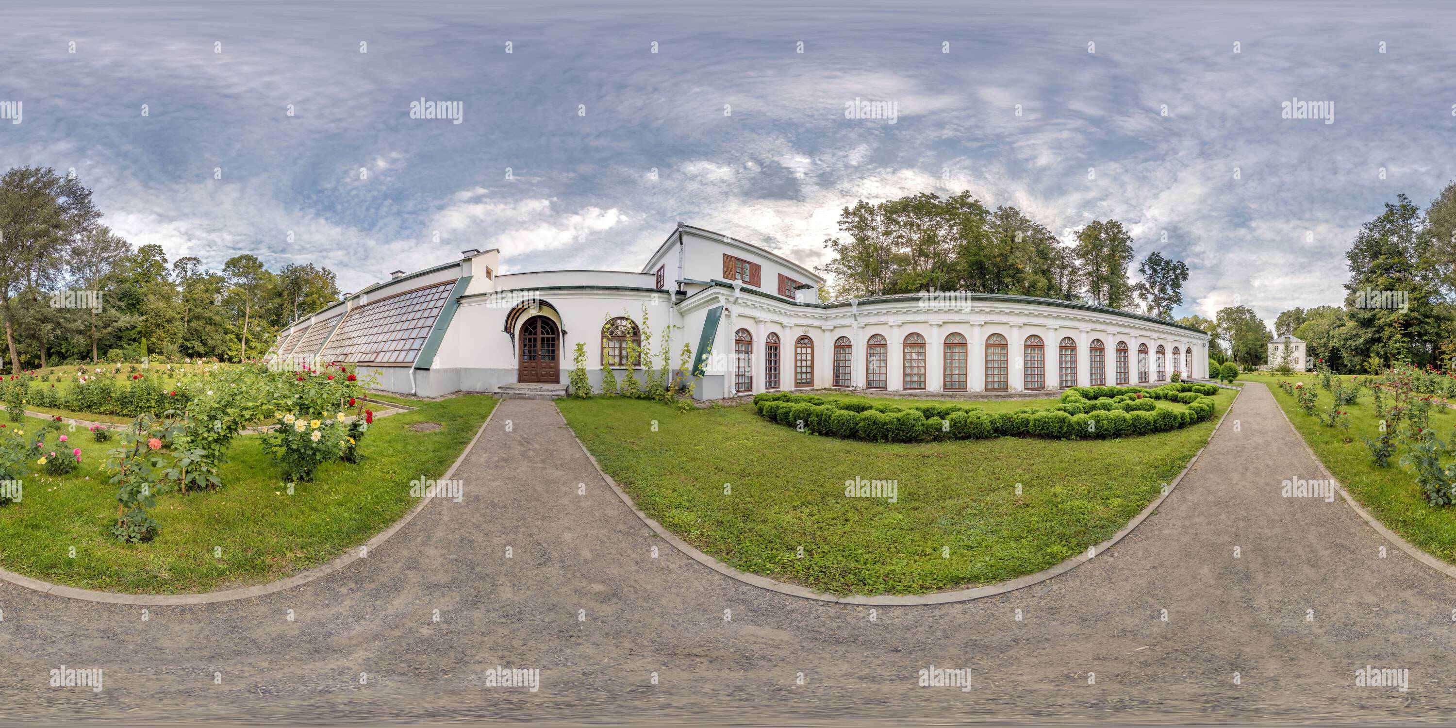 360° view of seamless spherical 360 hdri panorama overlooking ...