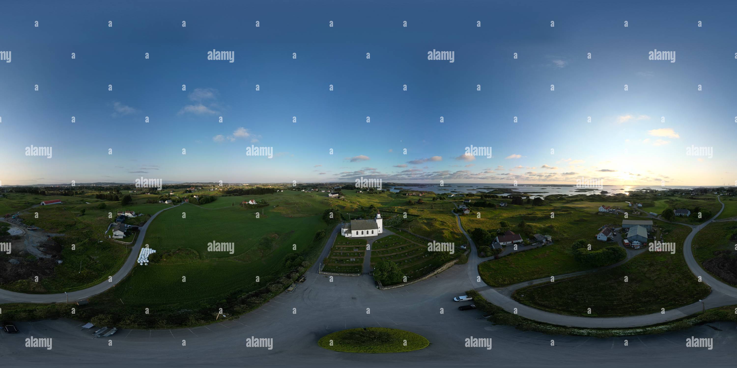 360° view of Torvastad Church, Torvastad , Norway - Alamy