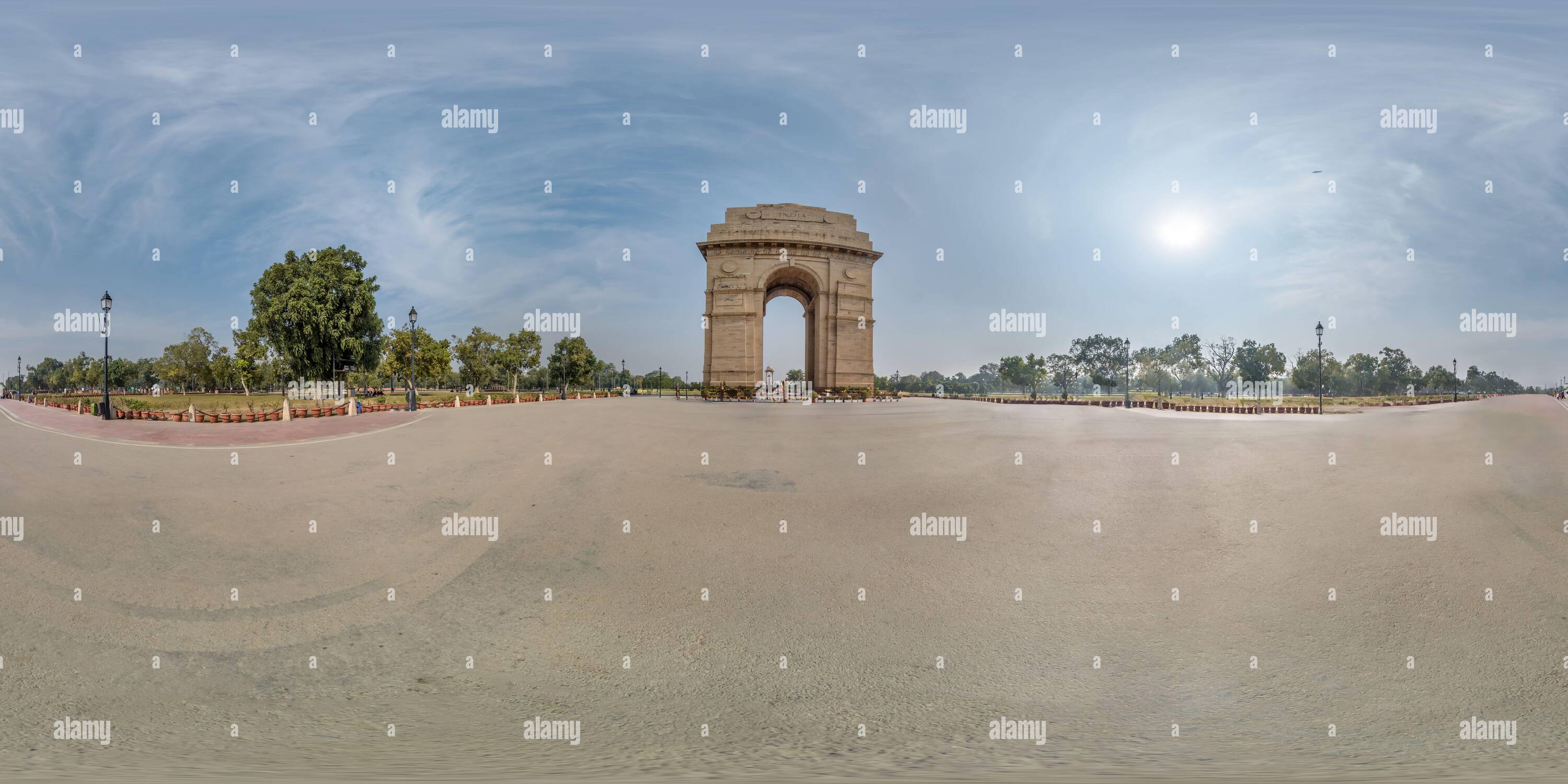 360° view of full seamless spherical hdri 360 panorama near Gate of ...