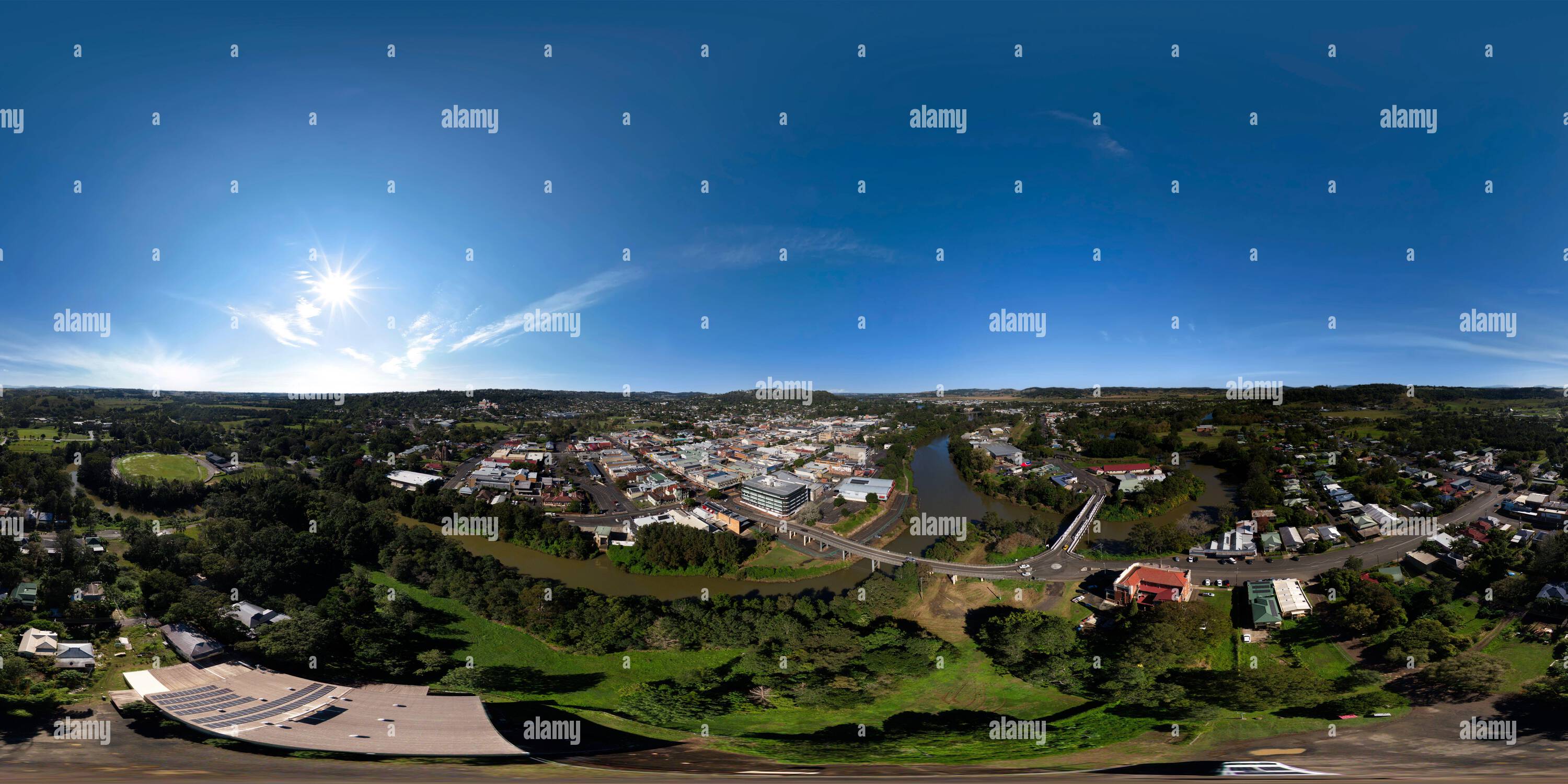 360° view of 360° aerial panorama of Lismore Northern Rivers New South ...