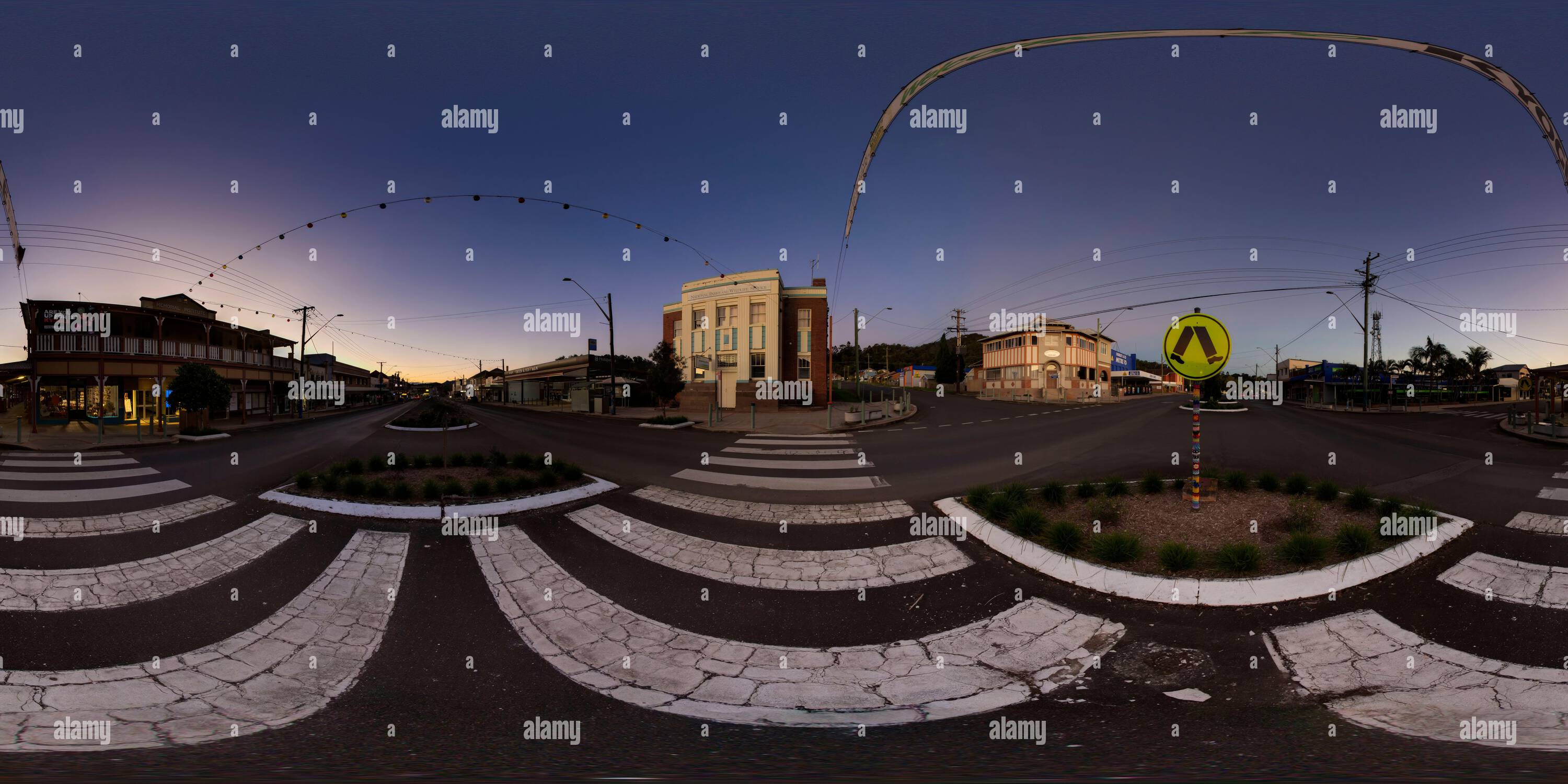 360° view of 360° panorama of the small town Kyogle Northern Rivers New ...