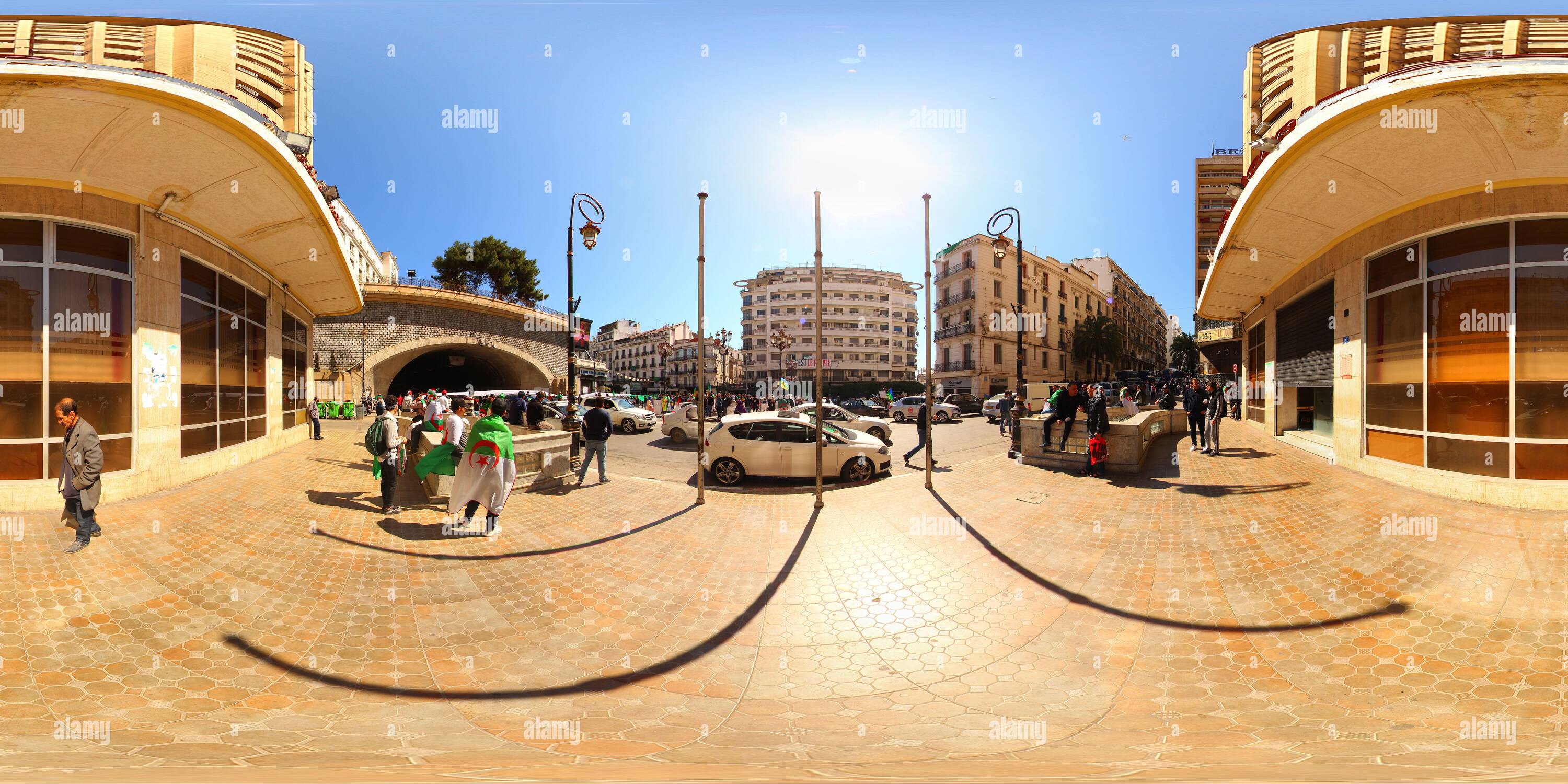 360° view of Place Maurice Audin. Algiers, Algeria - Alamy