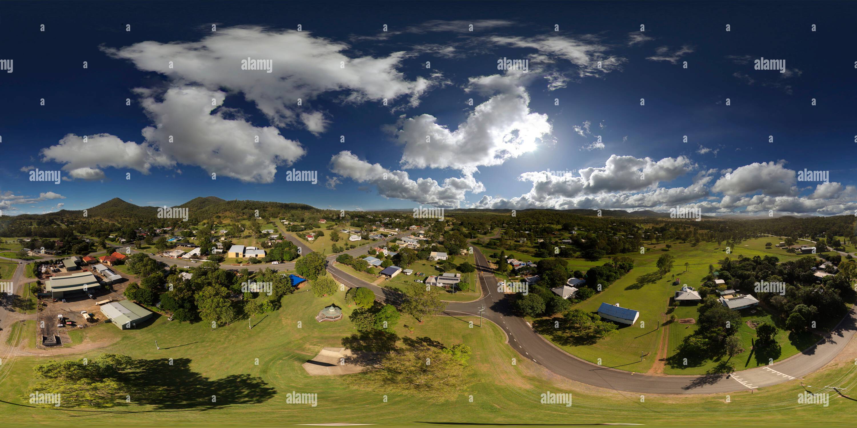360° view of 360° aerial panorama of the small South Burnett Region ...