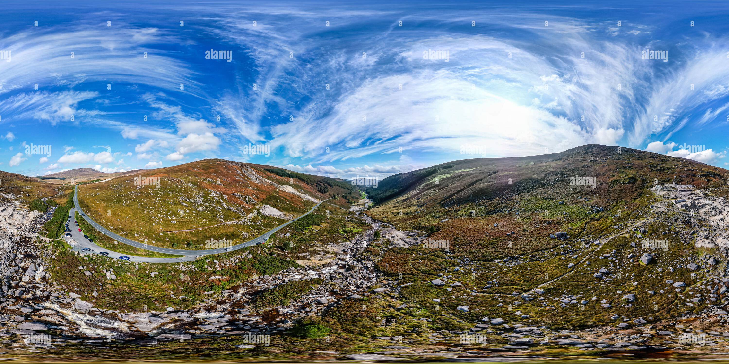 360° view of 360 degree photosphere of Wicklow Gap, County Wicklow ...