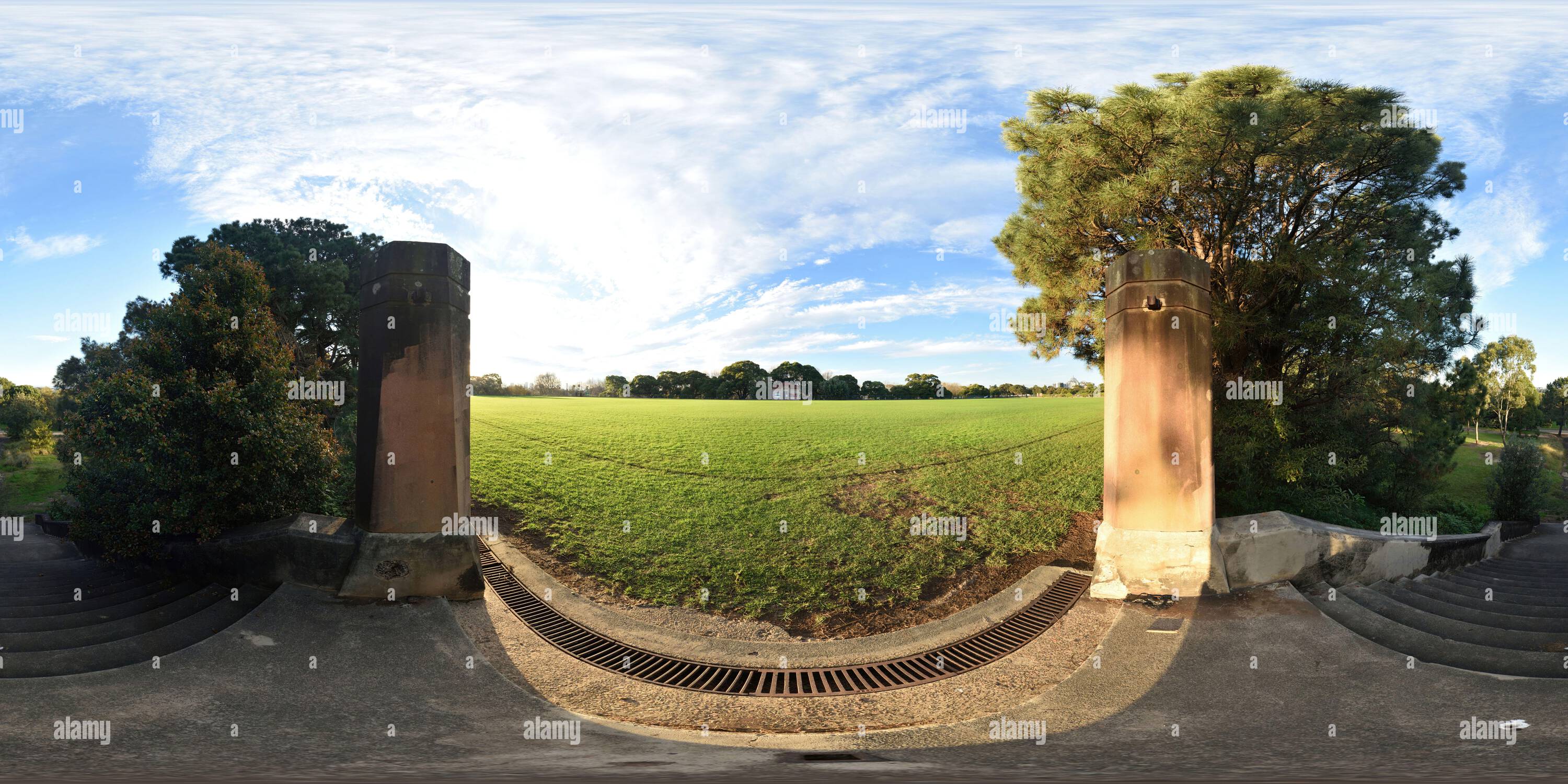 360° view of Panorama of the playing fields above known as Reservoir ...