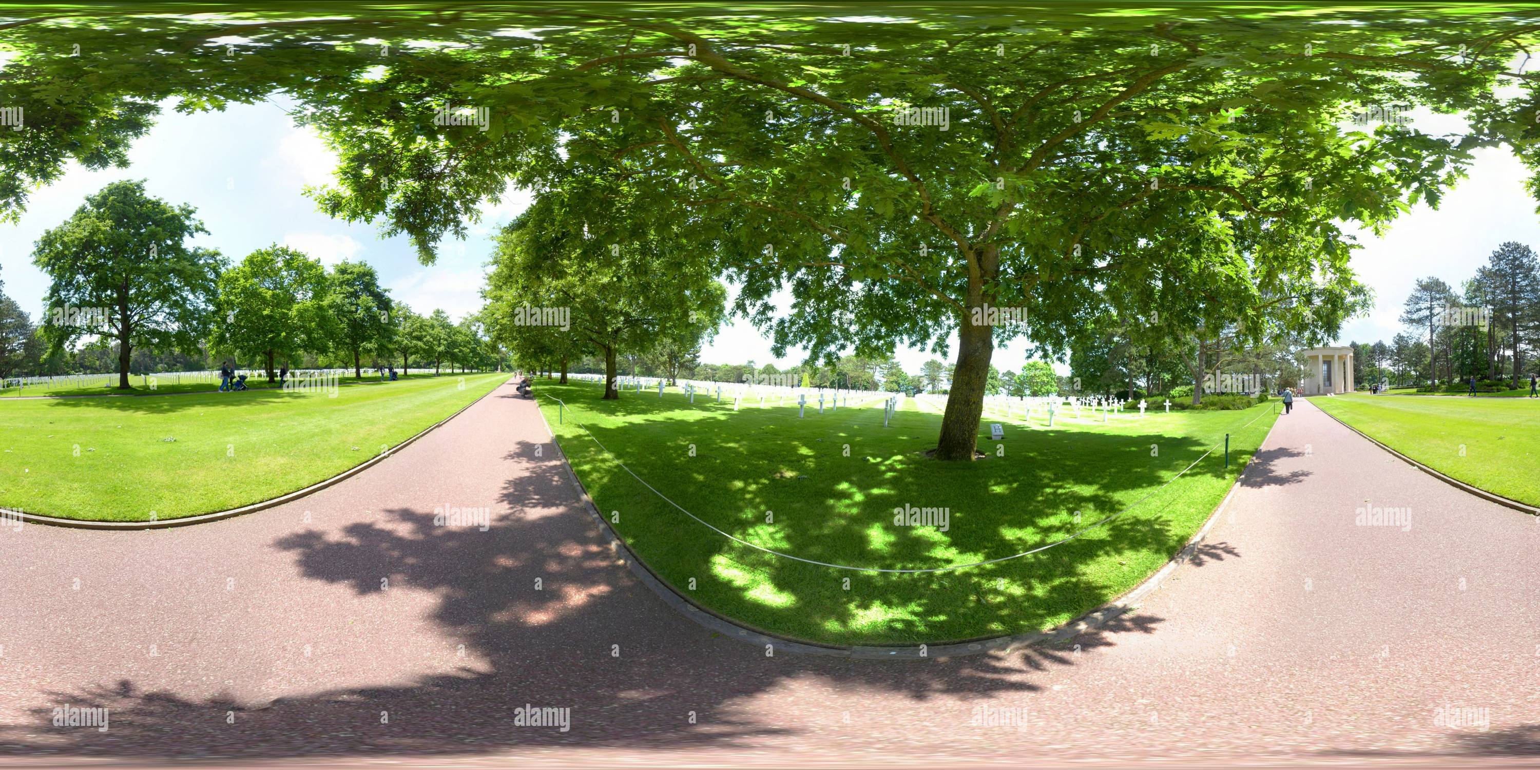 Cemetery normandy panorama hi-res stock photography and images - Alamy