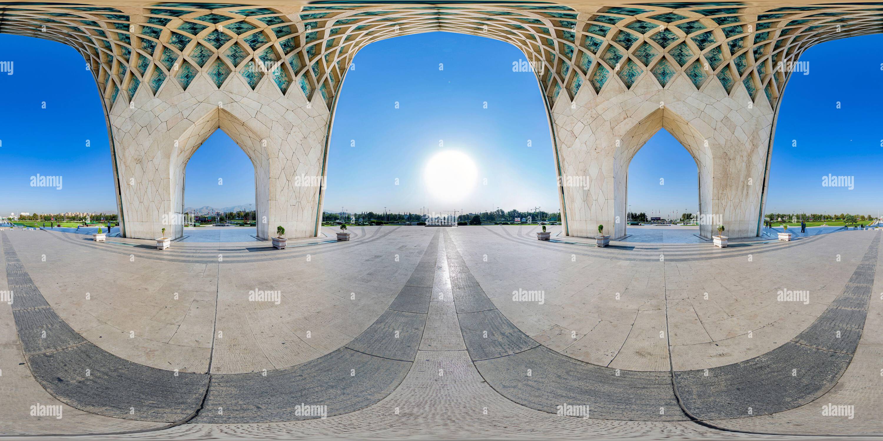 360° view of Azad (Shahyad) Tower - Alamy
