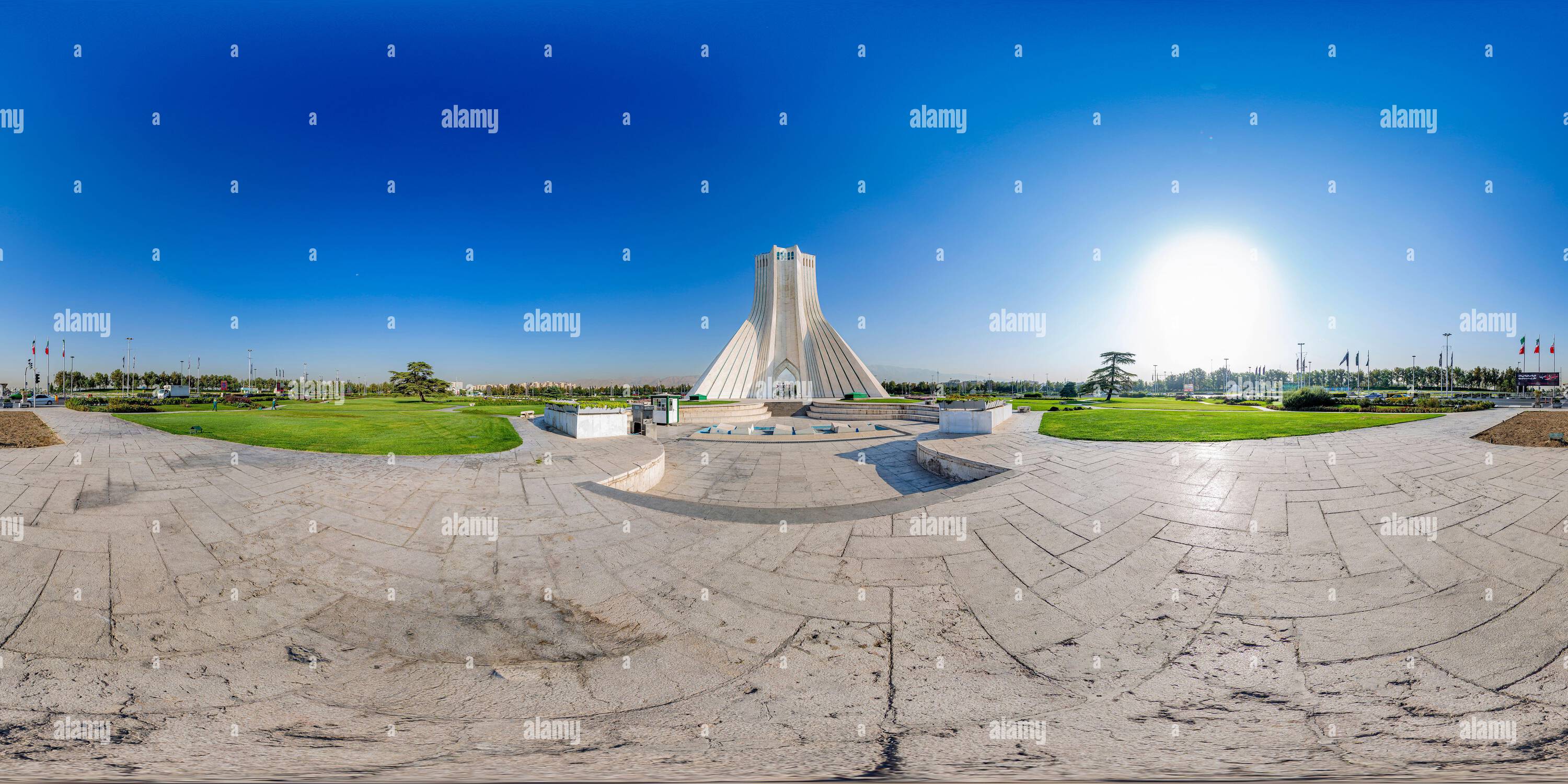 360° view of Azad (Shahyad) Tower - Alamy