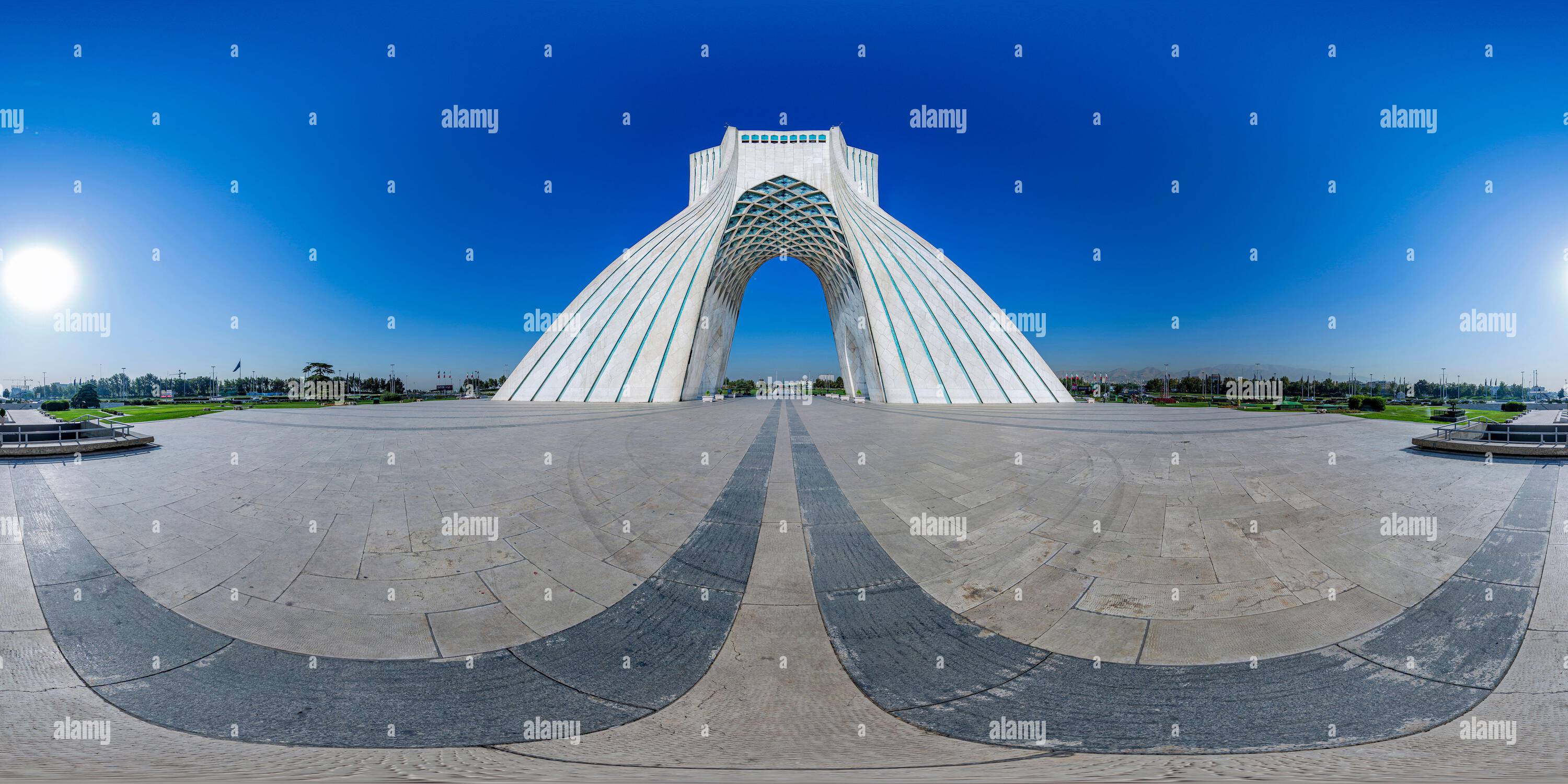 360° view of Azad (Shahyad) Tower - Alamy