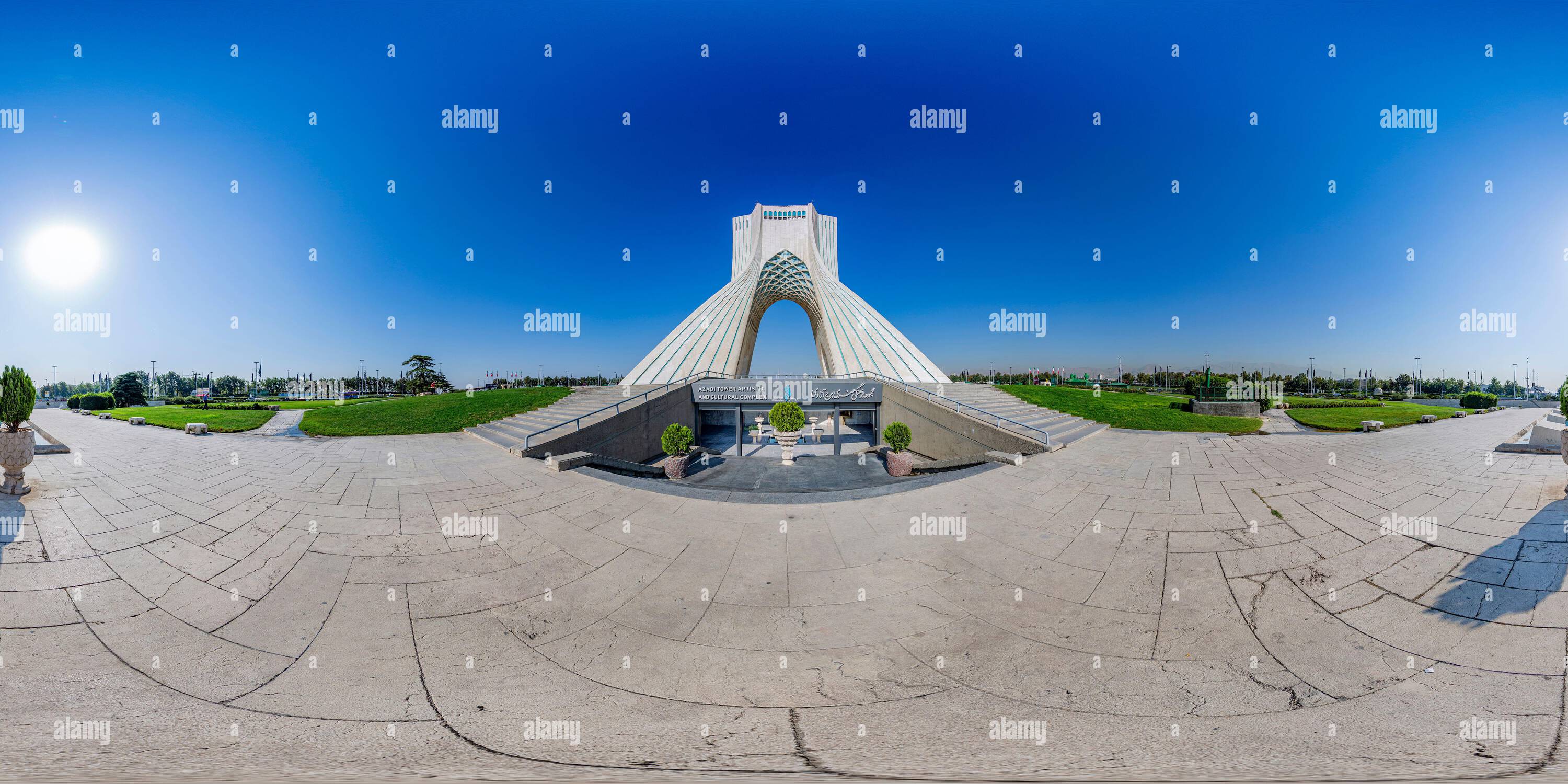 360° view of Azad (Shahyad) Tower - Alamy