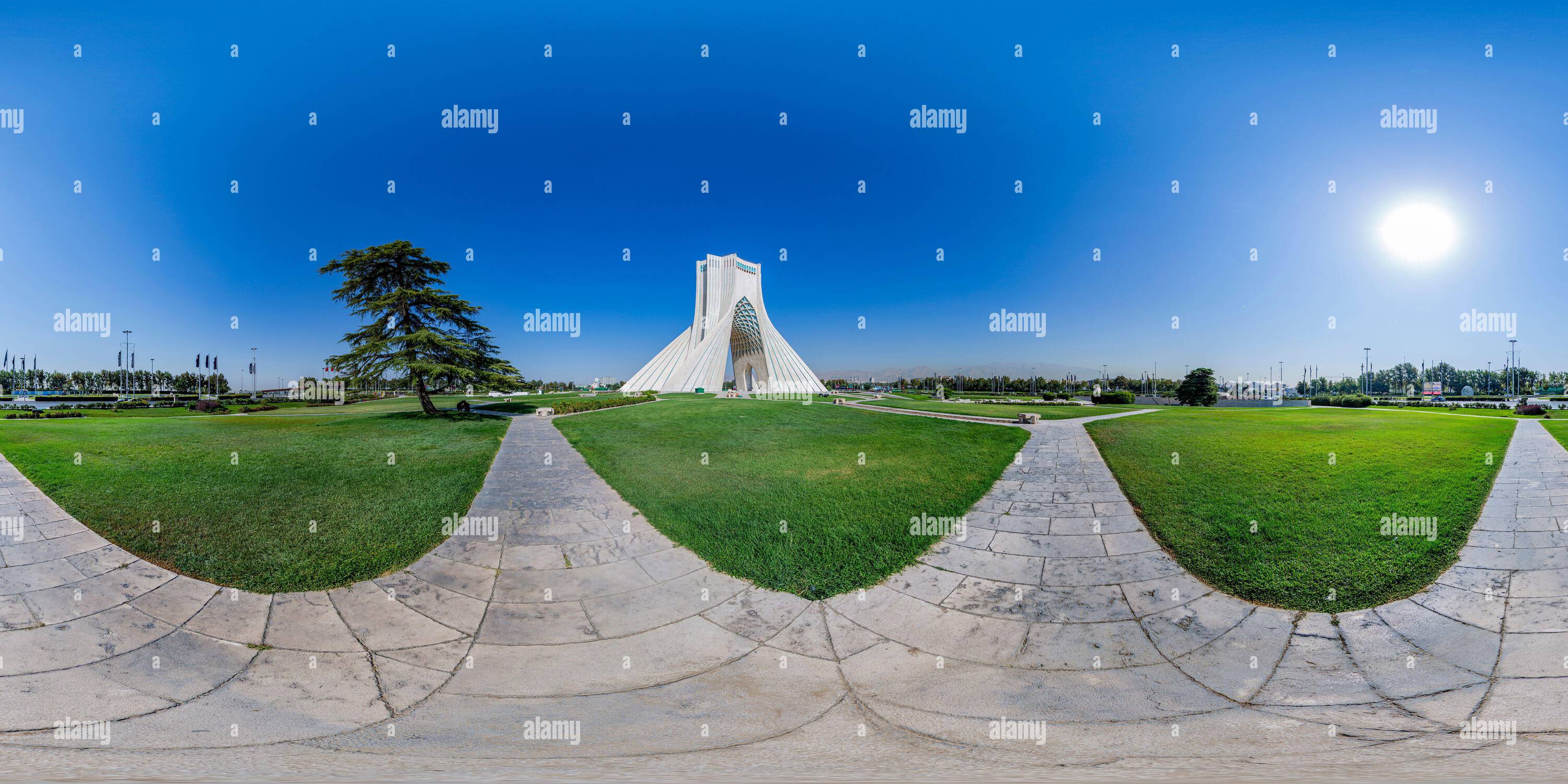 360° view of Azad (Shahyad) Tower - Alamy