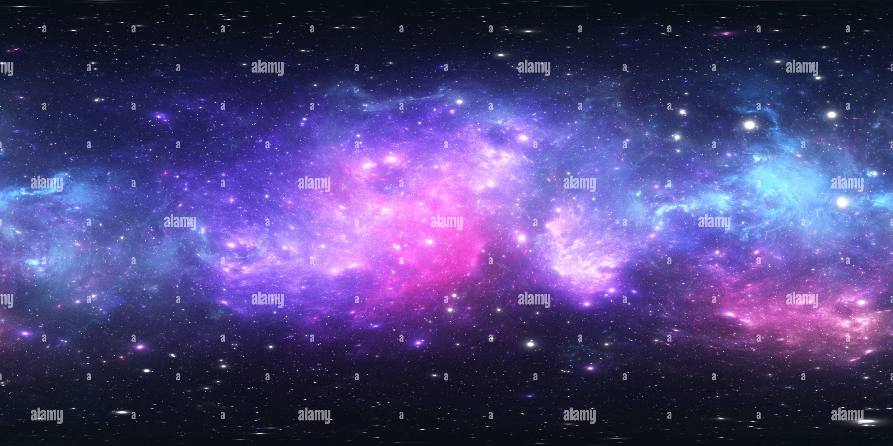 360° view of Space background with nebula and stars. Environment 360 ...