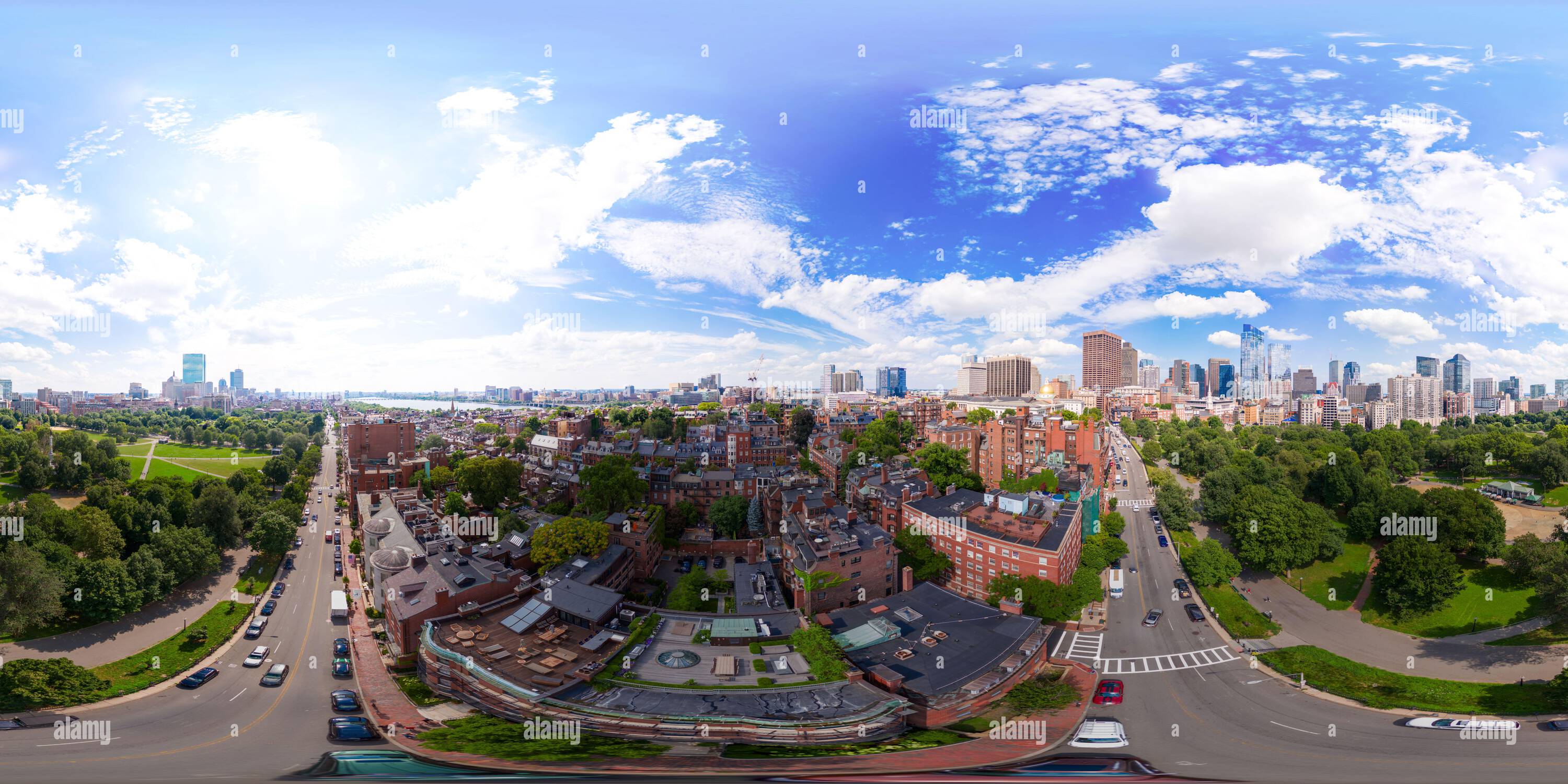 360° view of Aerial 360 drone photo Beacon Hill Downtown Boston ...