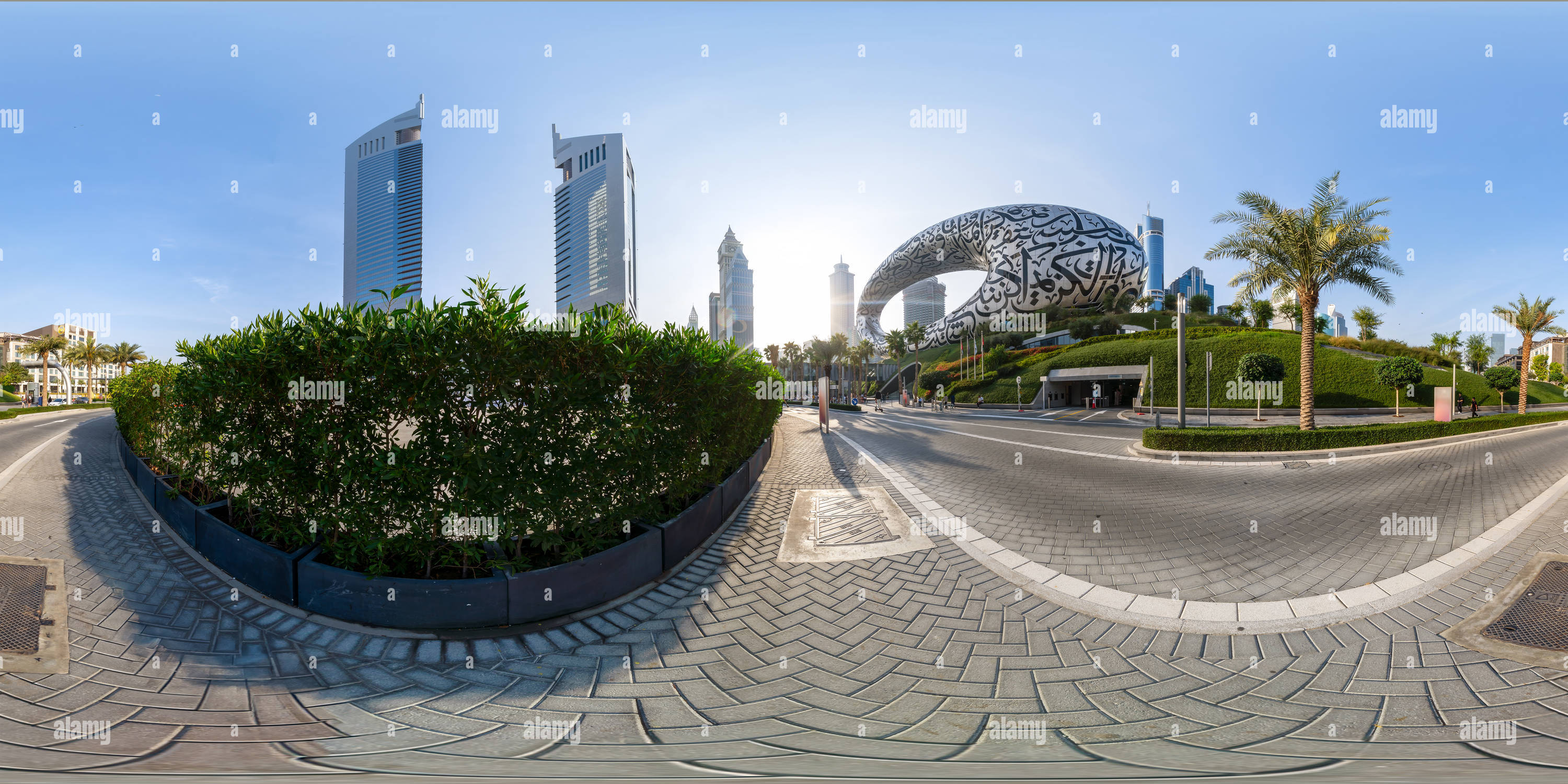 360° view of Museum of the future - Dubai - Alamy