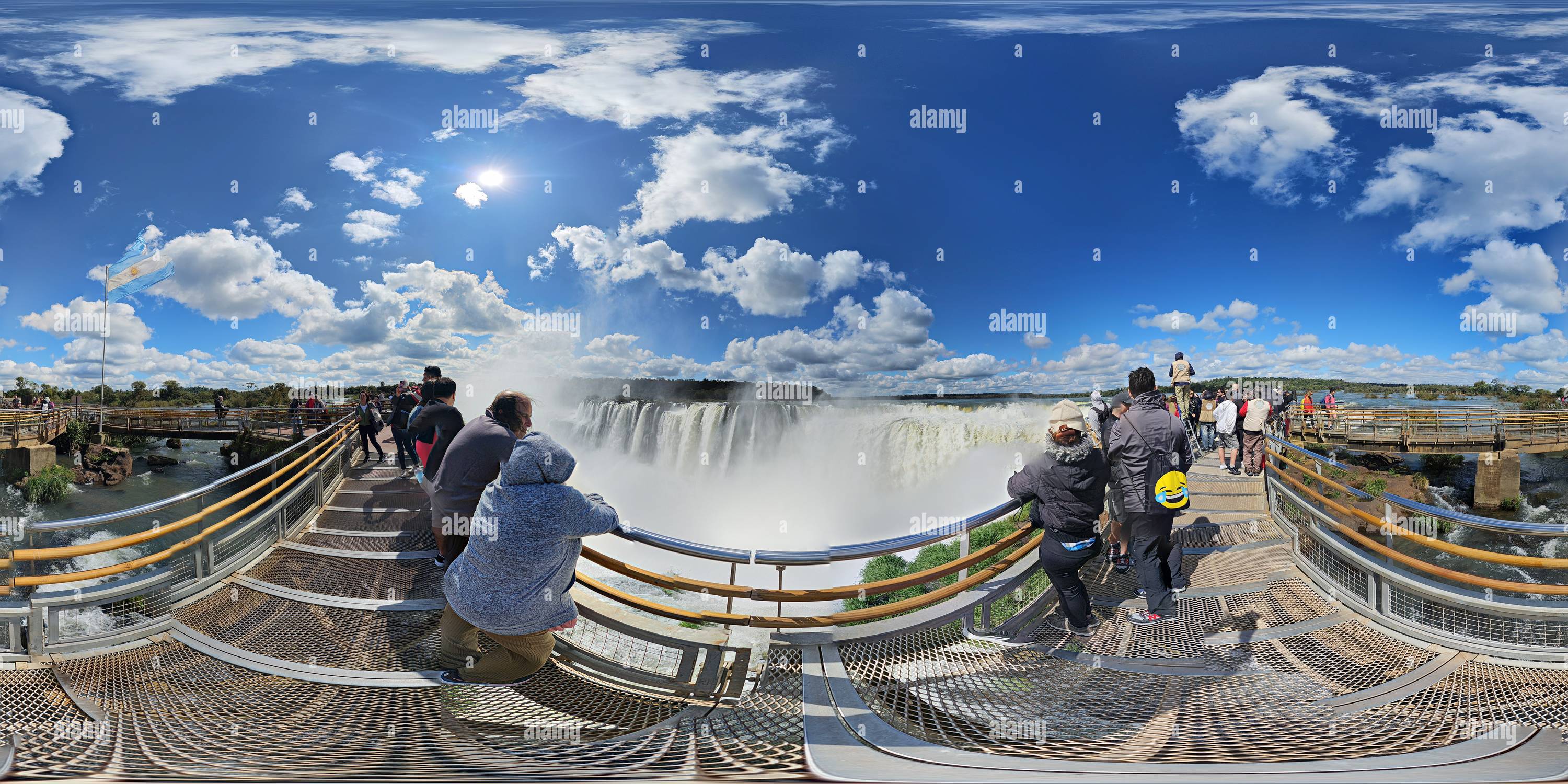 360° View Of Cataratas Do Iguaçu Garganta Do Diabo Alamy